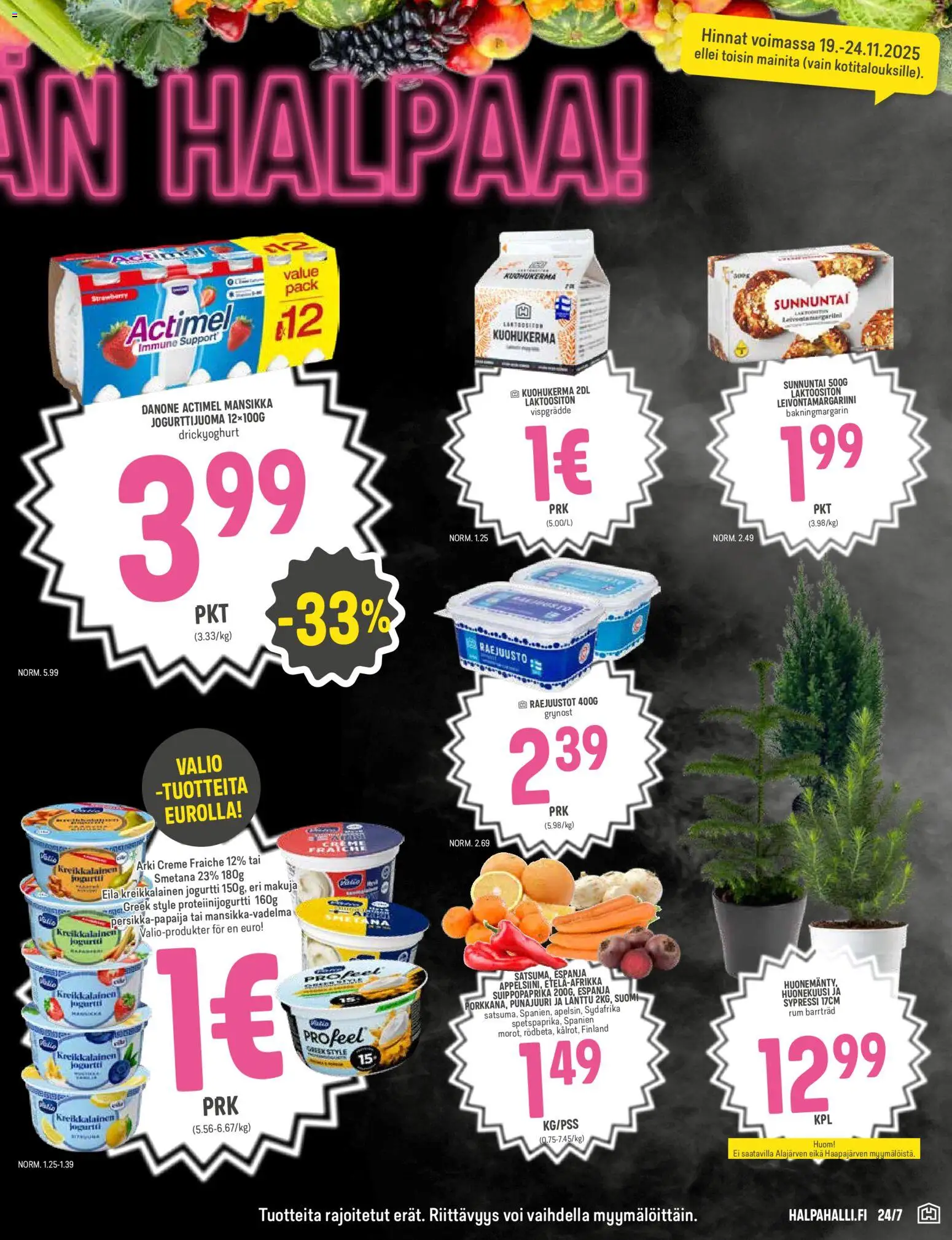 Halpa Halli Black Week 19/11/2025 Tarjoukset ⚡ Black Friday