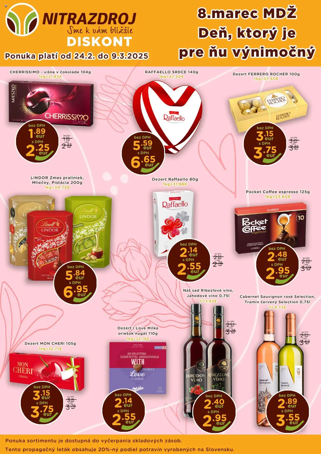 Nitrazdroj leták MDŽ od 24.02.2025 » aktuálna zľava