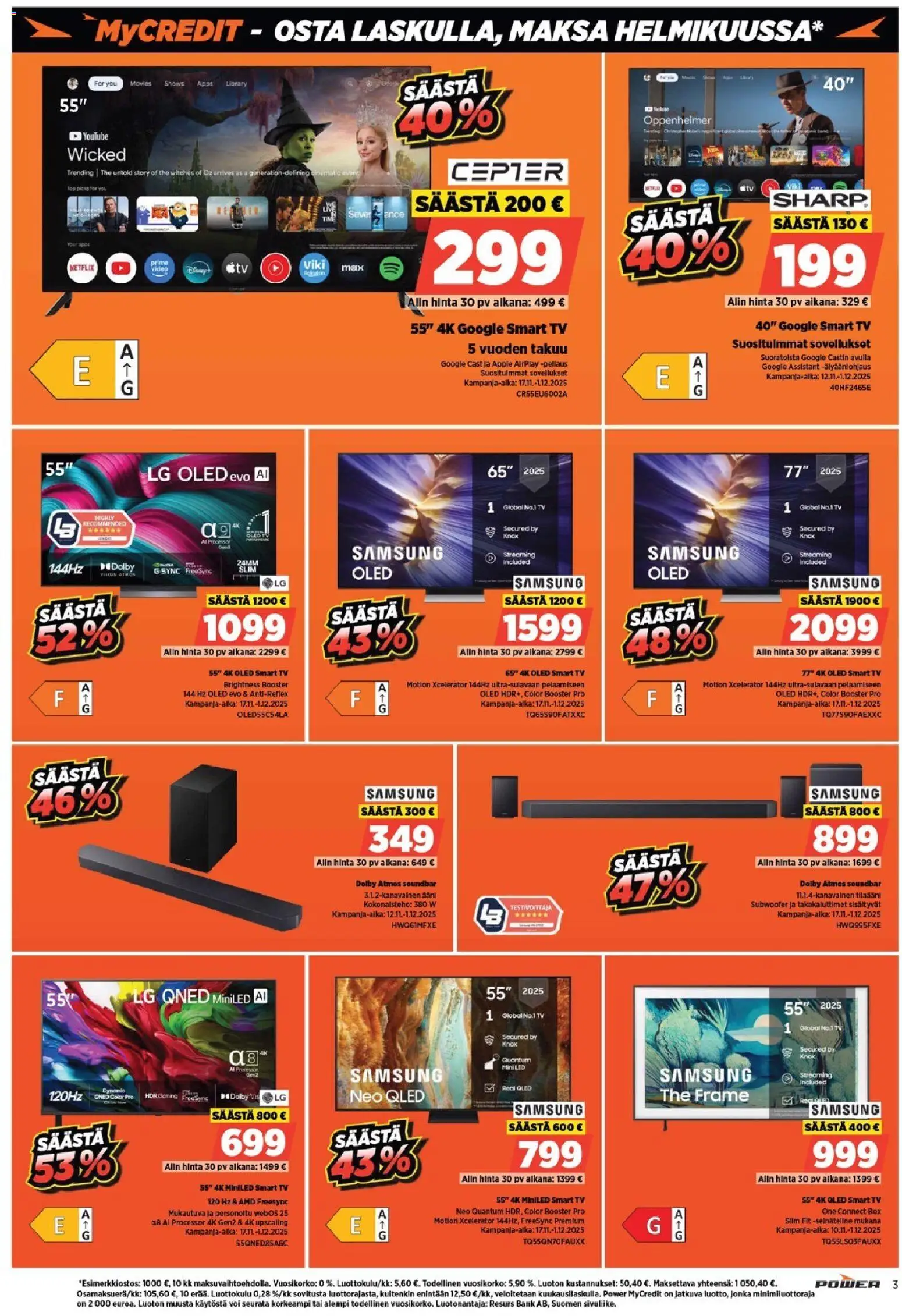 Power Black Week 17/11/2025 Tarjoukset ⚡ Black Friday