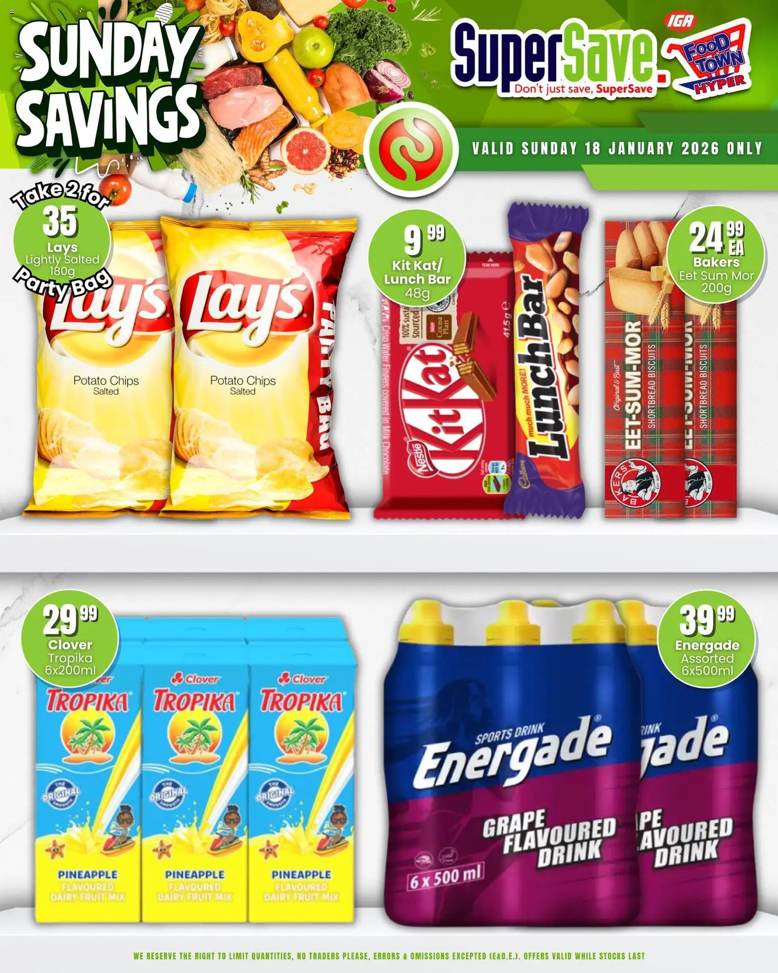 Super Save Sunday Deals (18/01/2026 - 18/01/2026) Online