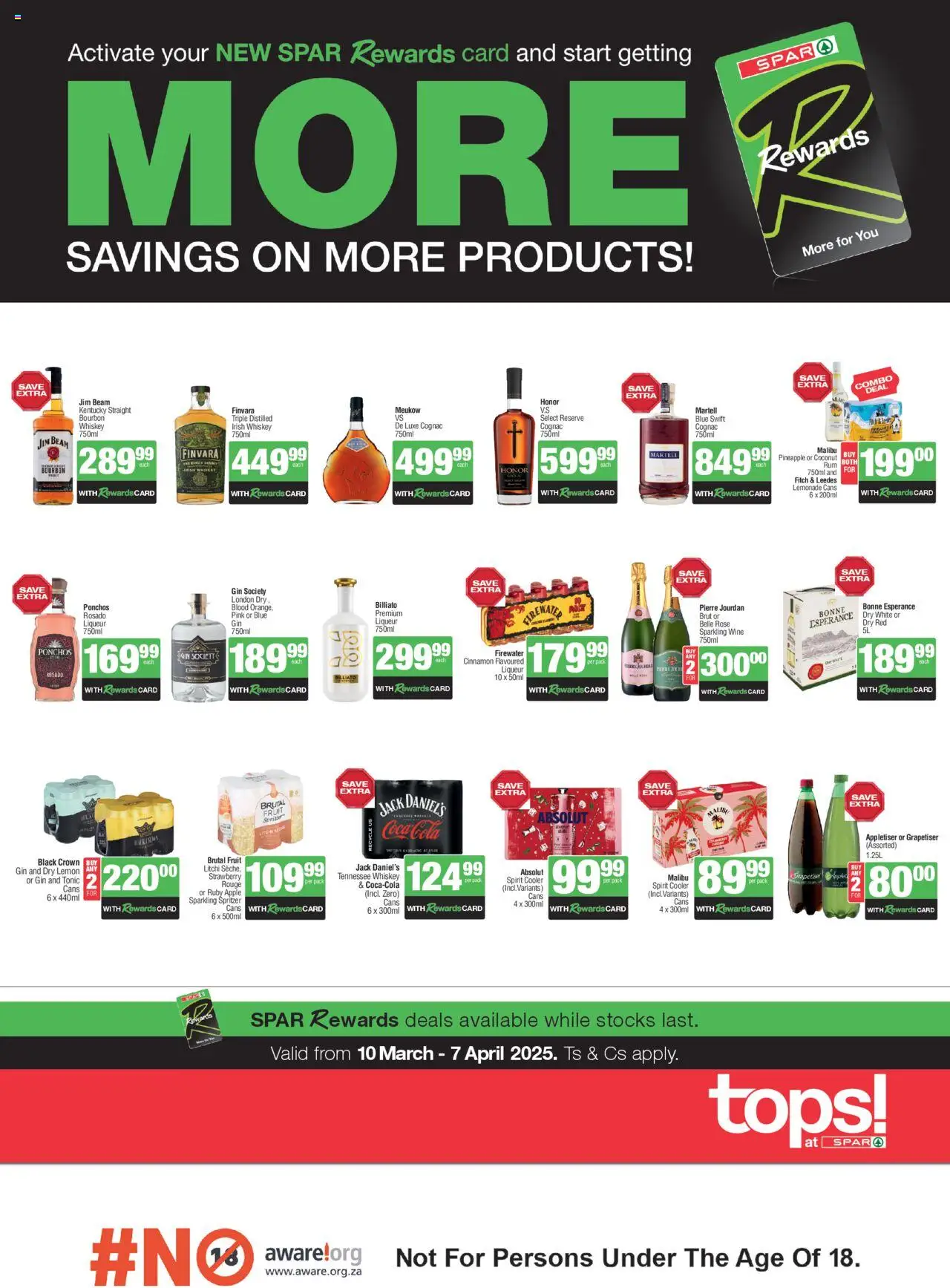 Tops at Spar Specials April 2025 || Tops catalog