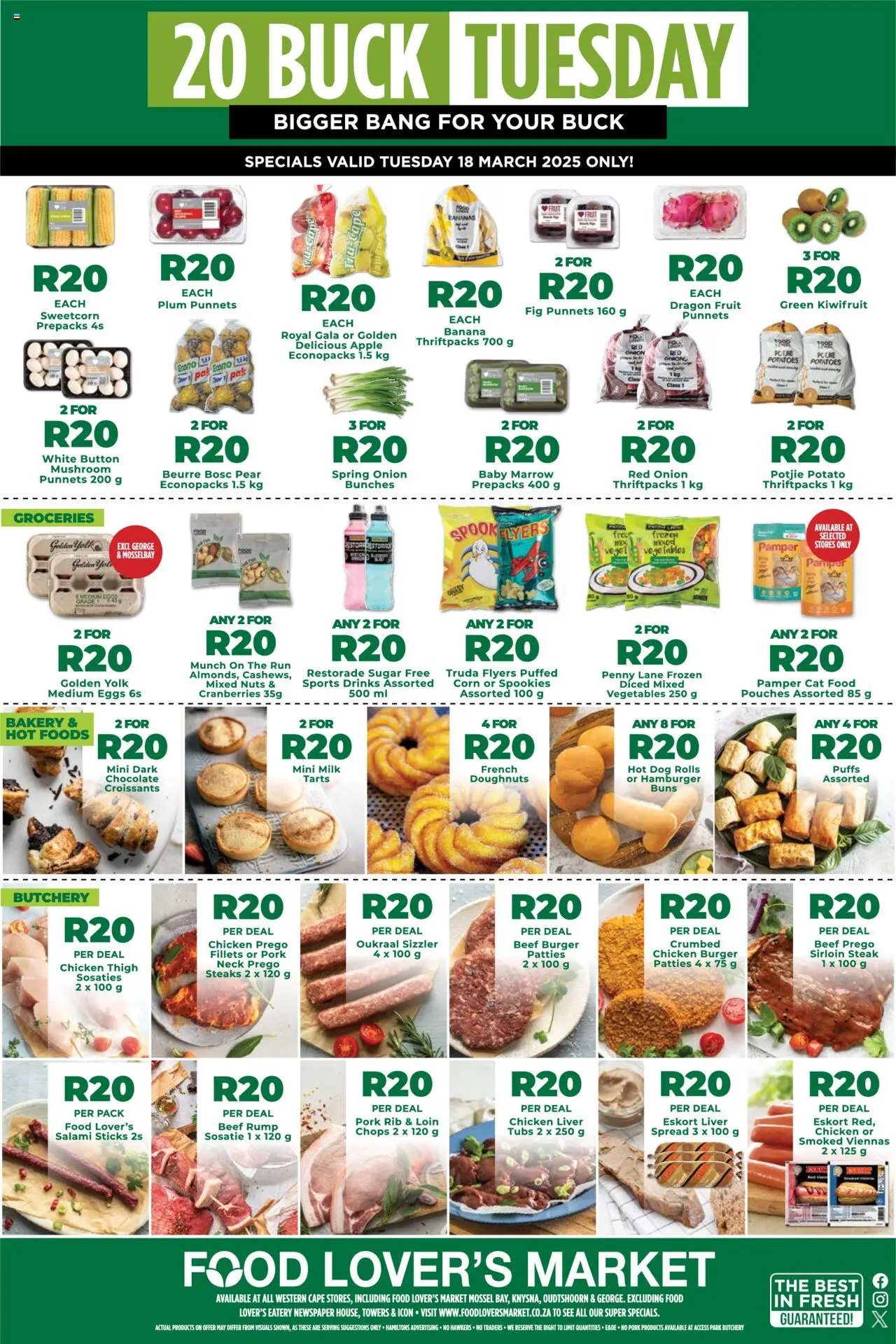 Food Lover's Market Western Cape - R20 Buck Tuesday (18/03/2025 - 18/03/2025) Online
