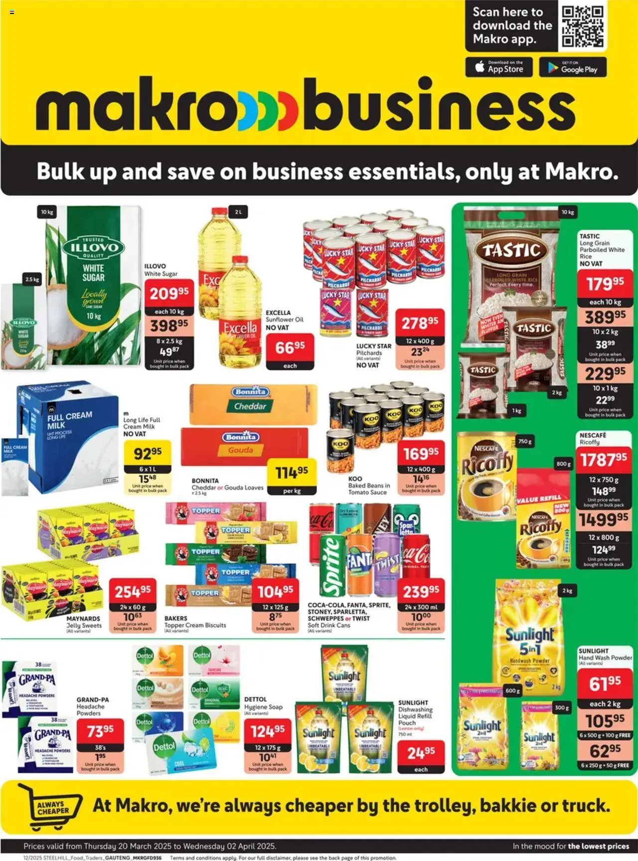 Makro - Gauteng: Food (20/03/2025 - 02/04/2025) Online