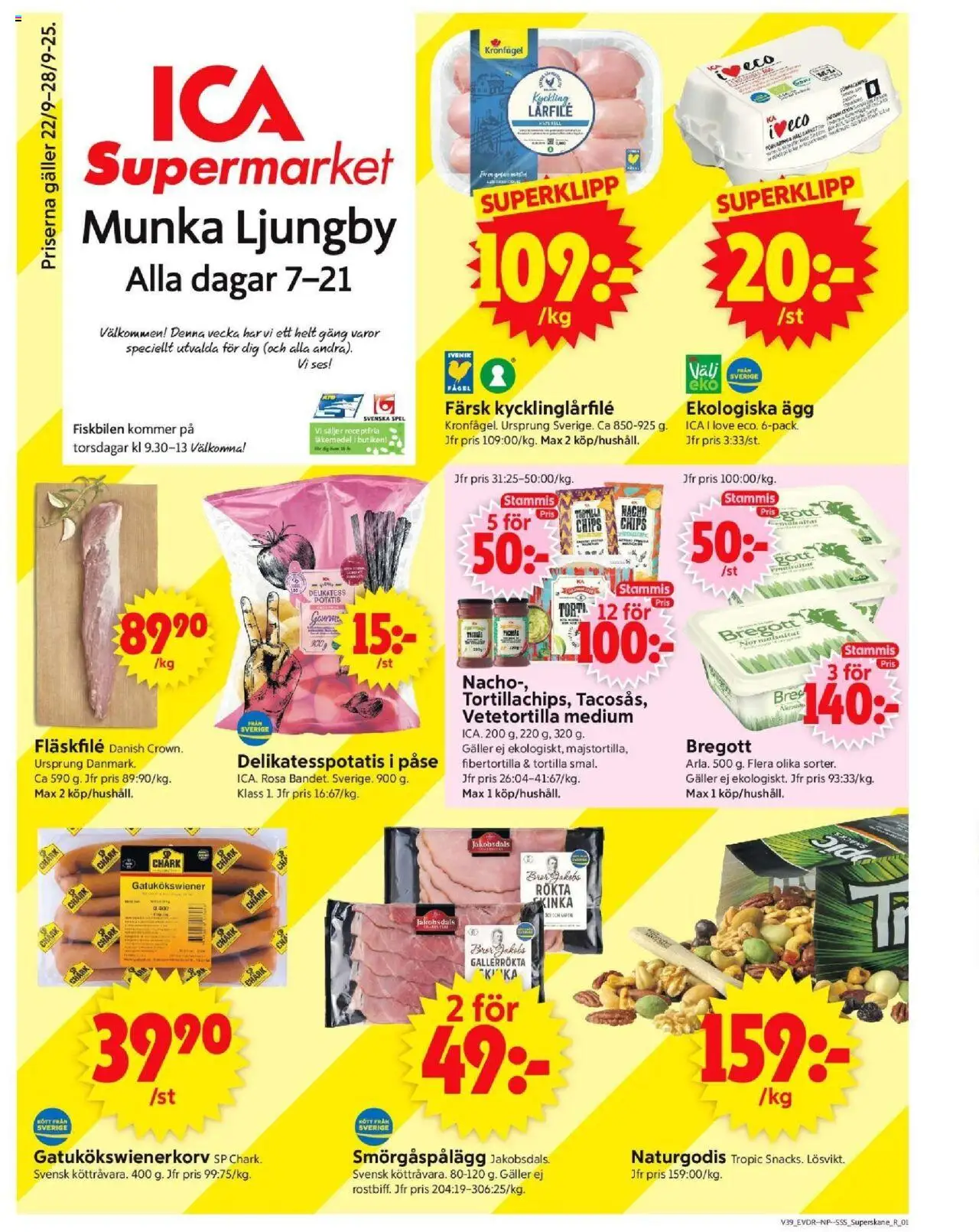 ICA Supermarket - Munka-Ljungby från 22/09/2025 > reklamblad
