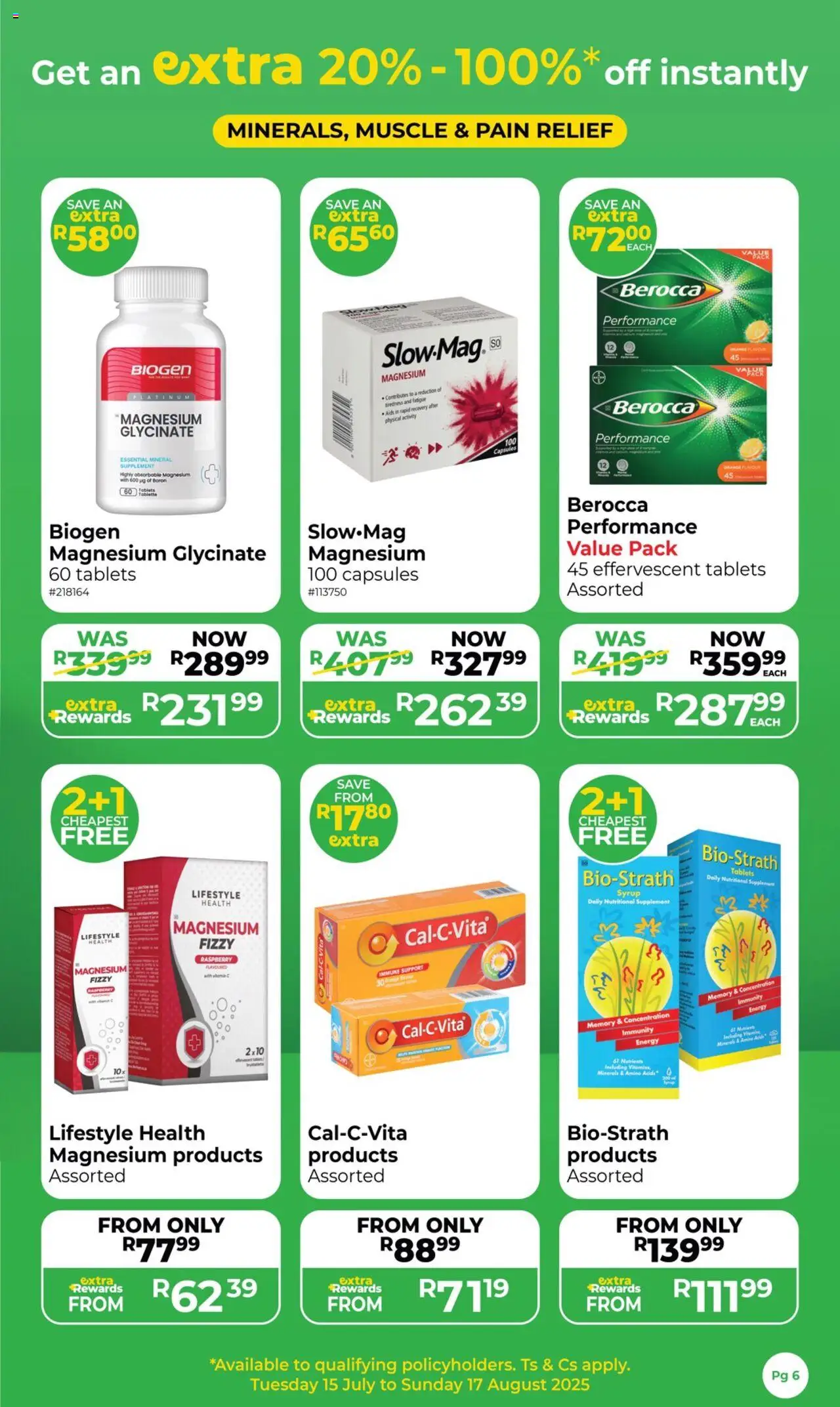 Dis-Chem Extra Rewards (15/07/2025 - 17/08/2025) Online