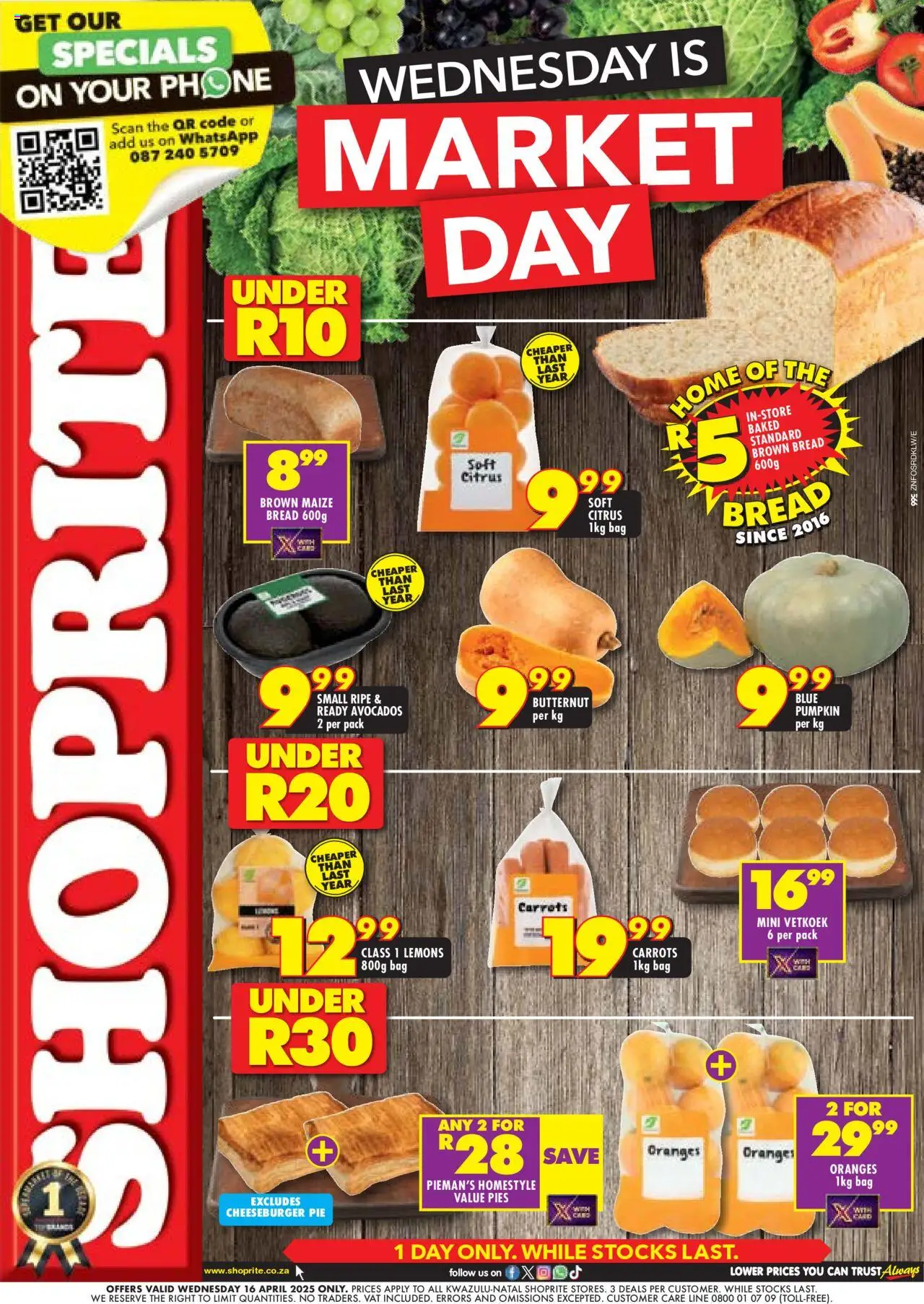 Shoprite KwaZulu-Natal - Market Day (16/04/2025 - 16/04/2025) → Catalogue