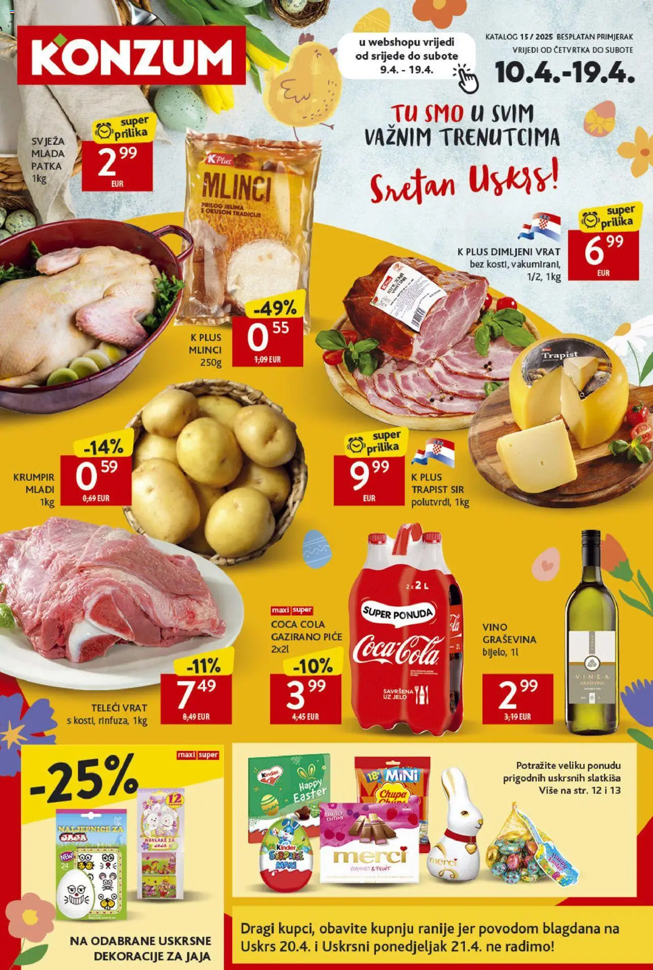 Konzum - Katalog novi od 10.04.2025 > prelistaj akcije