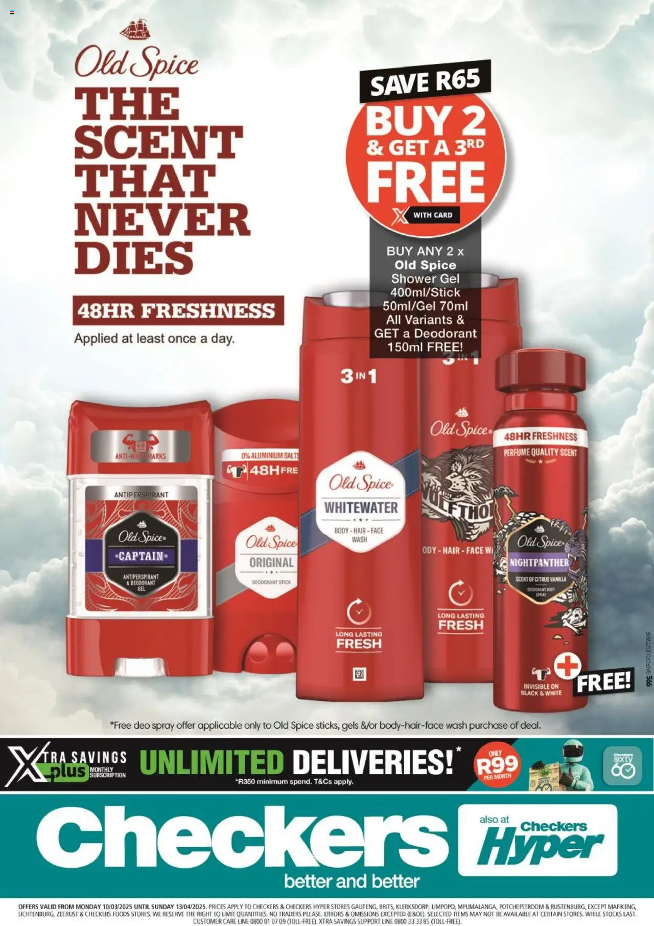 Checkers Gauteng - Old Spice Promotion (10/03/2025 - 13/04/2025) → ...