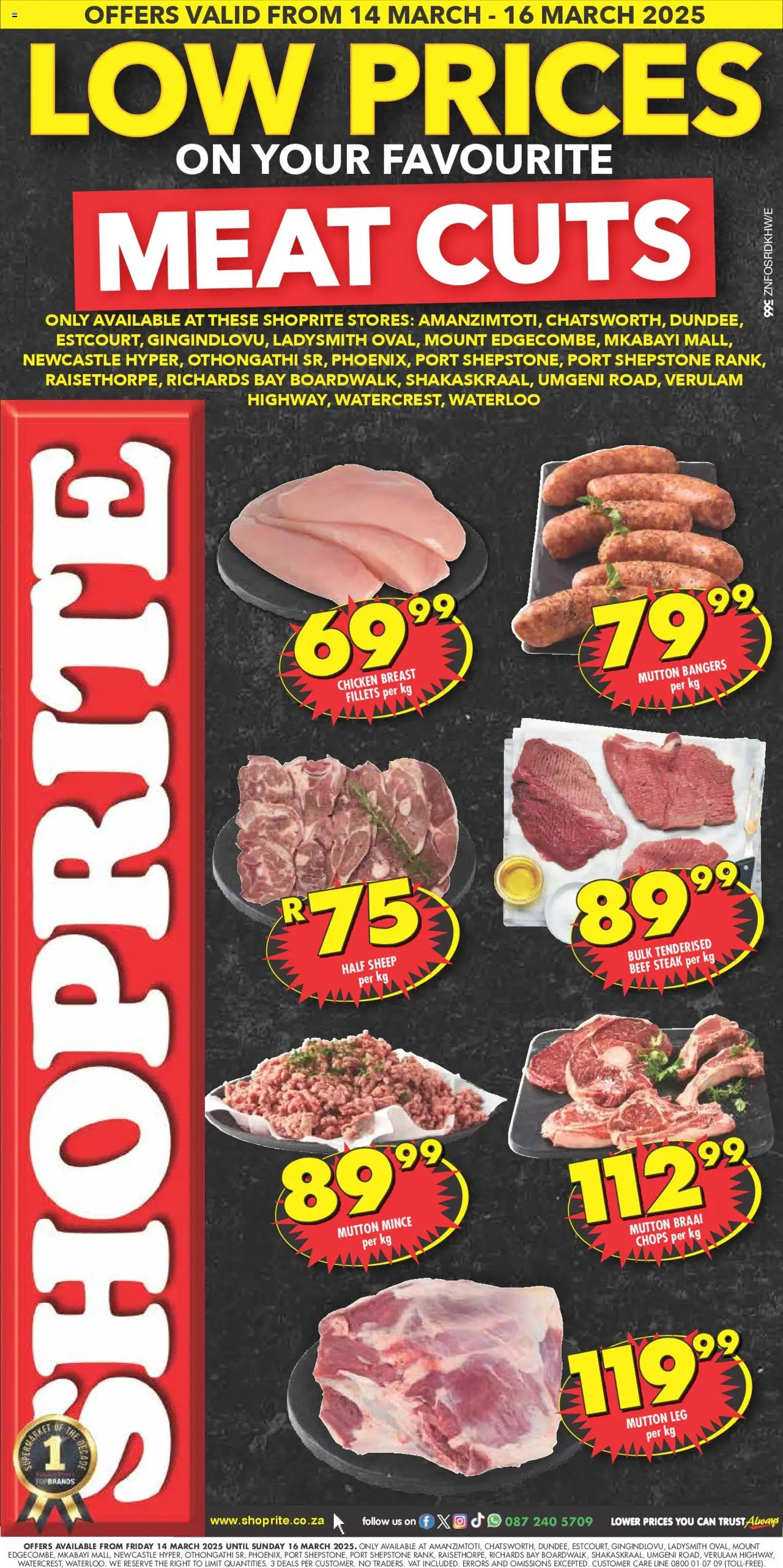 Shoprite KwaZulu-Natal - Low Price Meat Exclusive (14/03/2025 - 16/03 ...