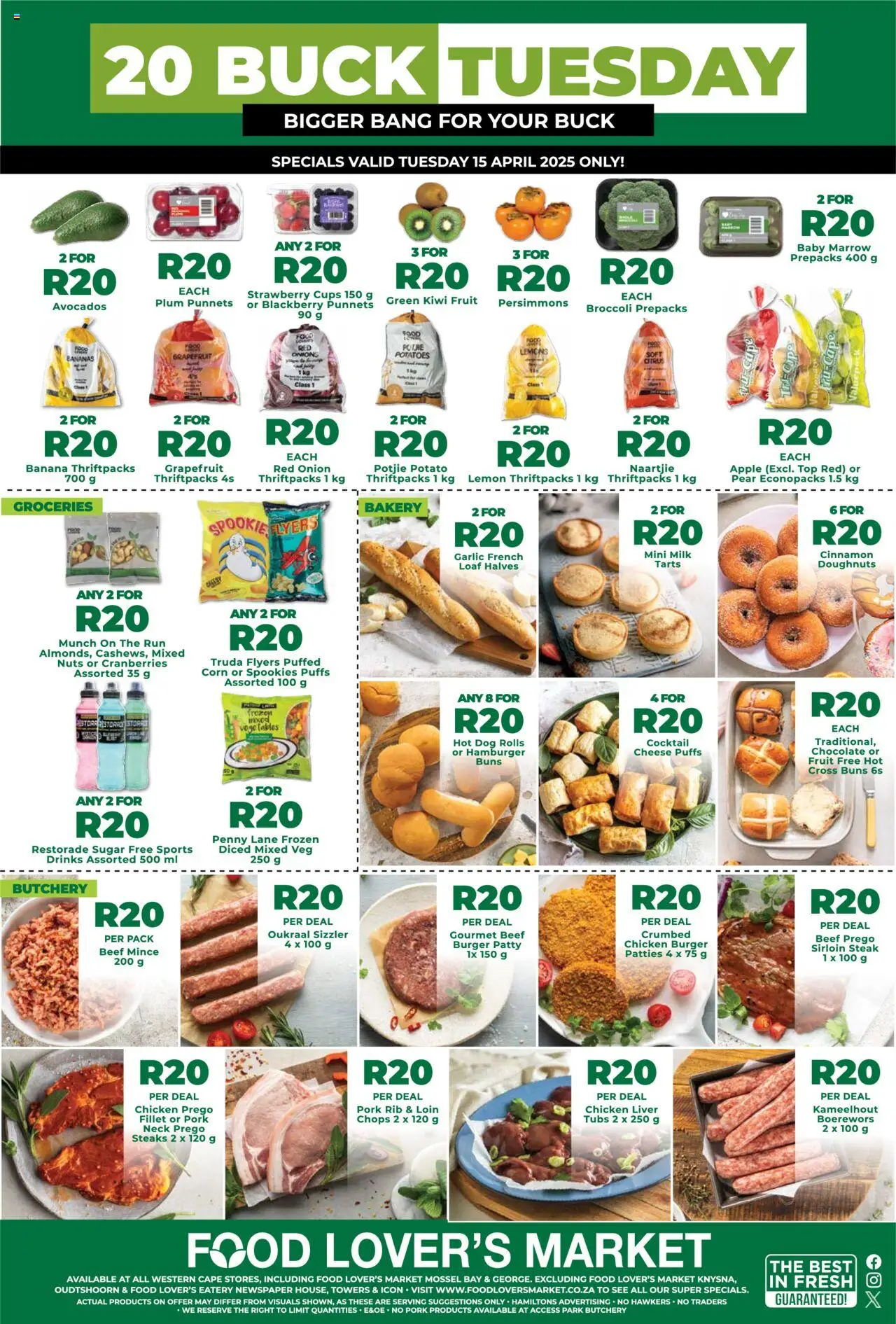 Food Lover's Market - Western Cape – R20 Buck Tuesday (15/04/2025 - 15 ...