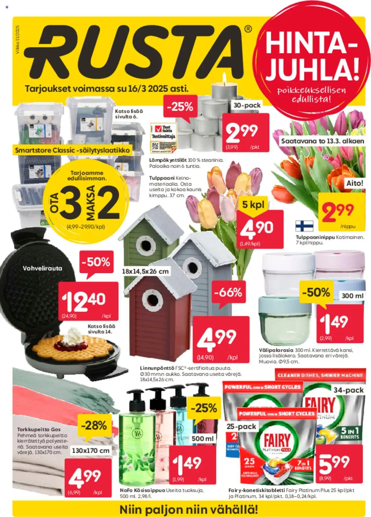 RUSTA tarjoukset uusin 17/03/2025 || Tarjouslehti, kuvasto