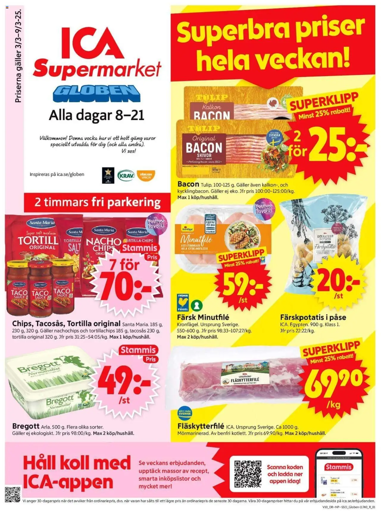 ICA Supermarket Reklamblad från 10/03/2025 > veckans erbjudanden
