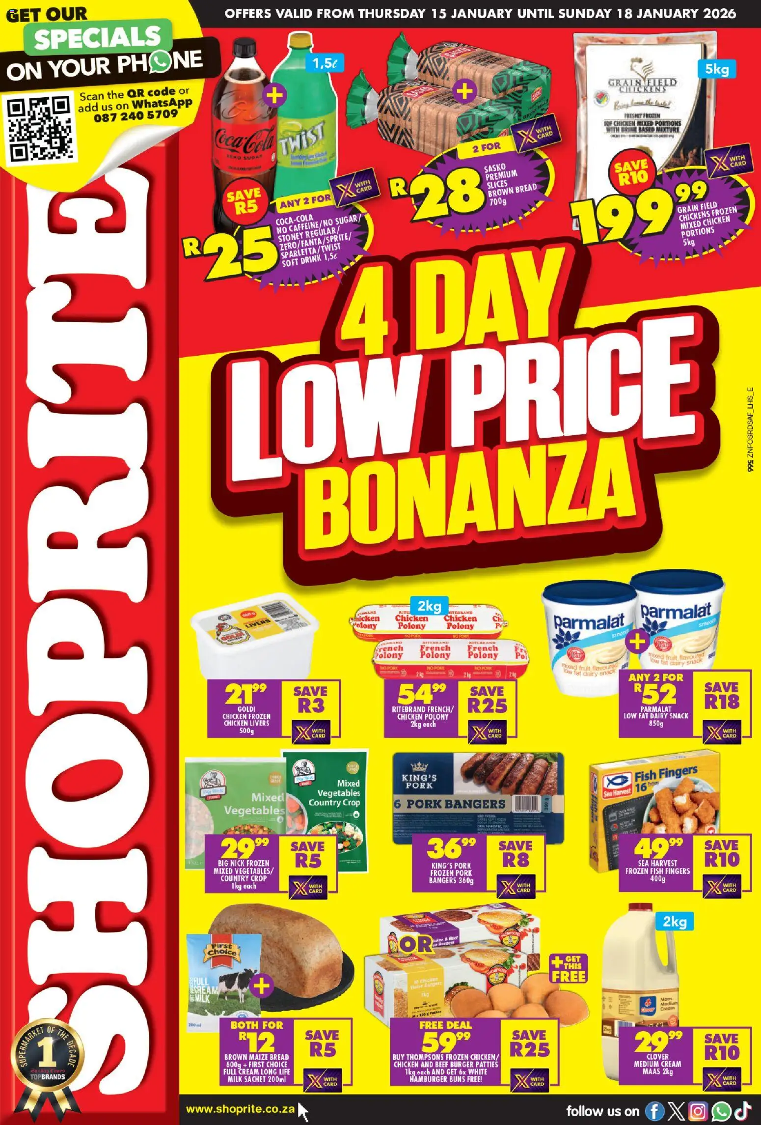 Shoprite - Kwazulu-Natal - Low Price Bonanza (15/01/2026 - 18/01/2026 ...