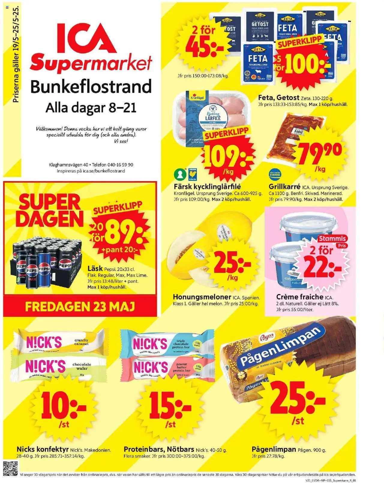ICA Supermarket - Malmö från 19/05/2025 > reklamblad
