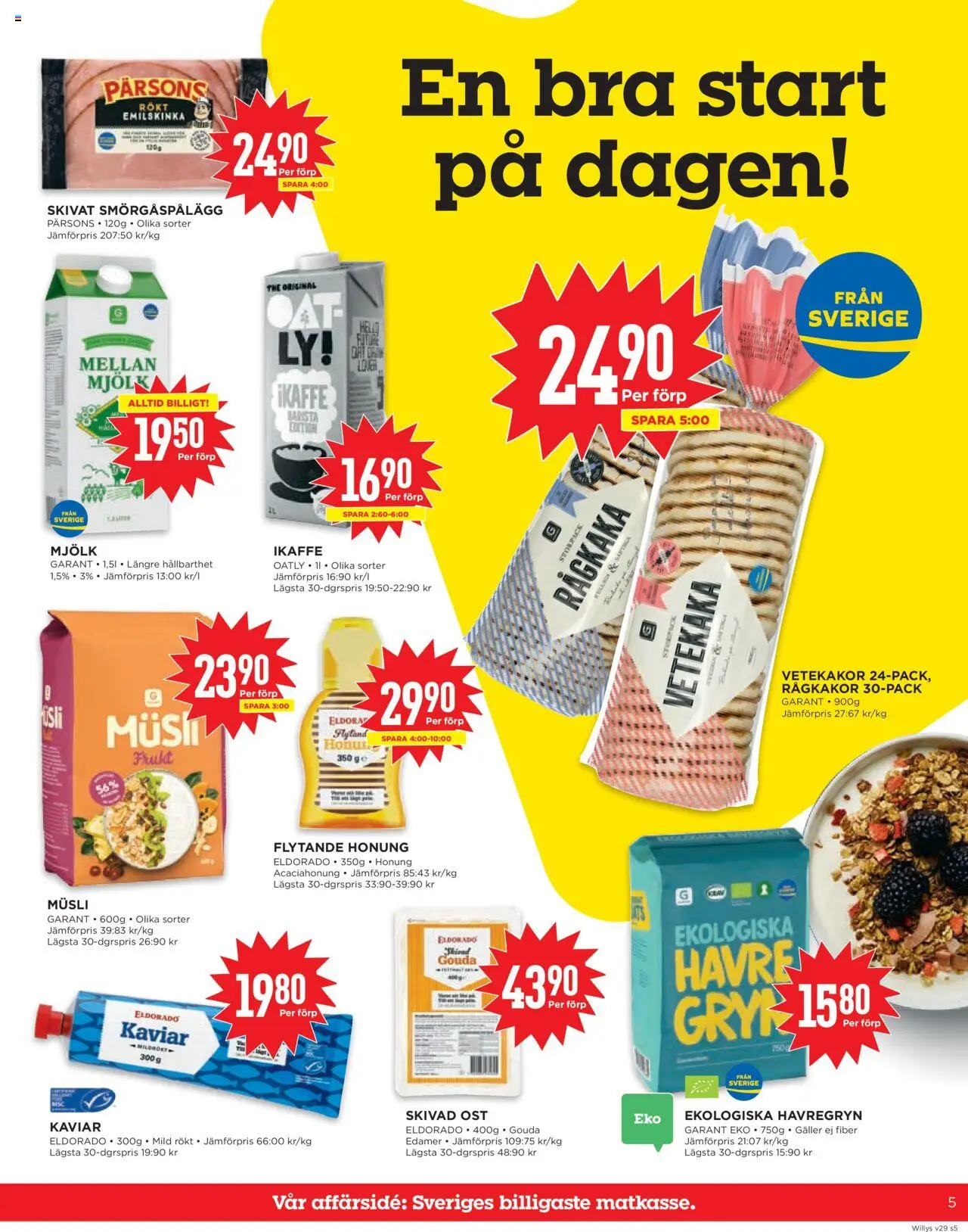 Willys - erbjudanden från 14/07/2025 > reklamblad