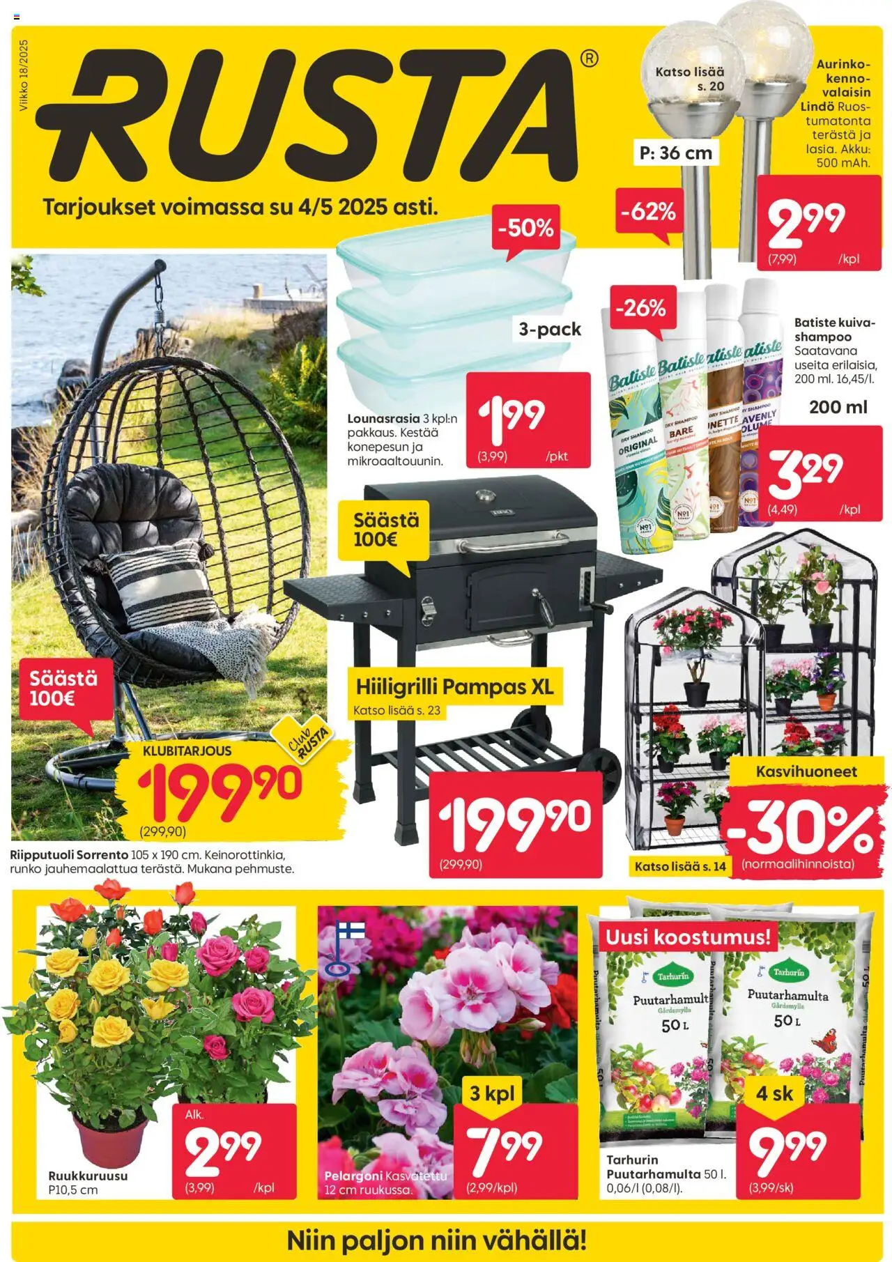 RUSTA tarjoukset uusin 05/05/2025 || Tarjouslehti, kuvasto