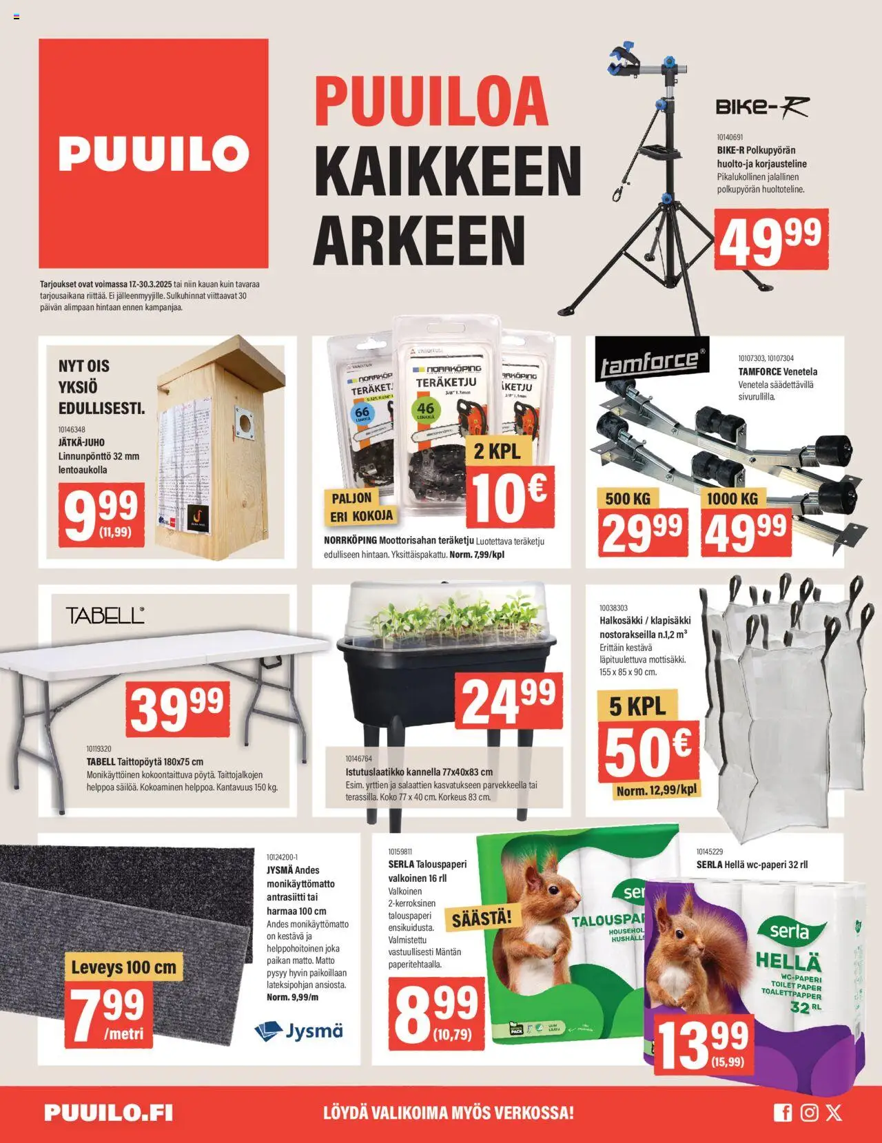 Puuilo tarjoukset Outokumpu