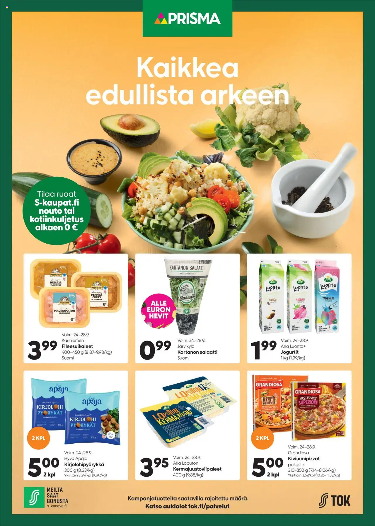 Prisma tarjoukset - Kaikkea edullista arkeen 24/09/2025 alkaen ...