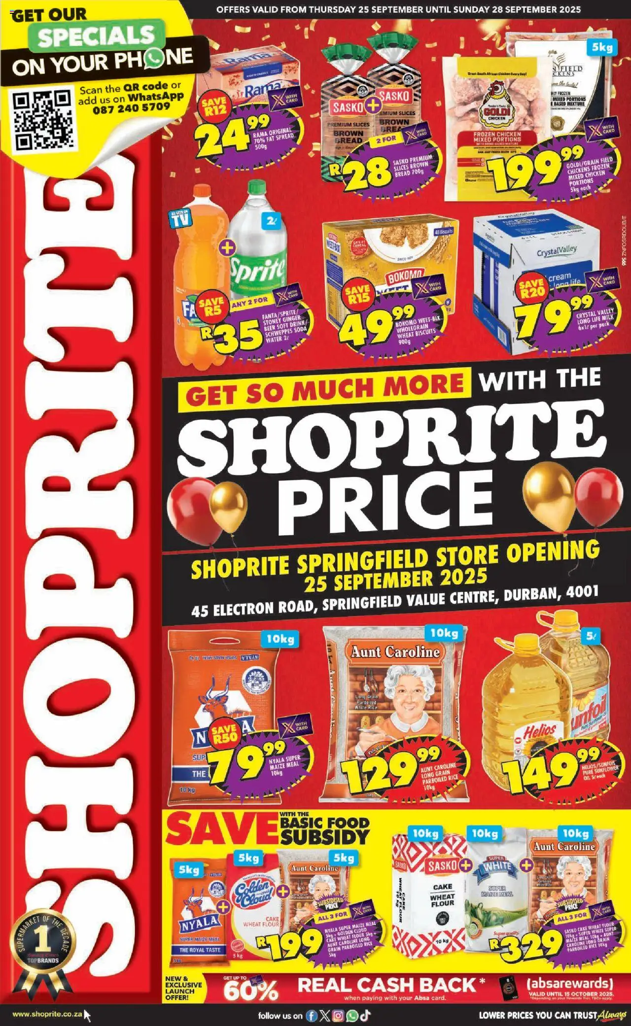 Shoprite KwaZulu-Natal - Shoprite Price Grand Opening Springfield (25 ...