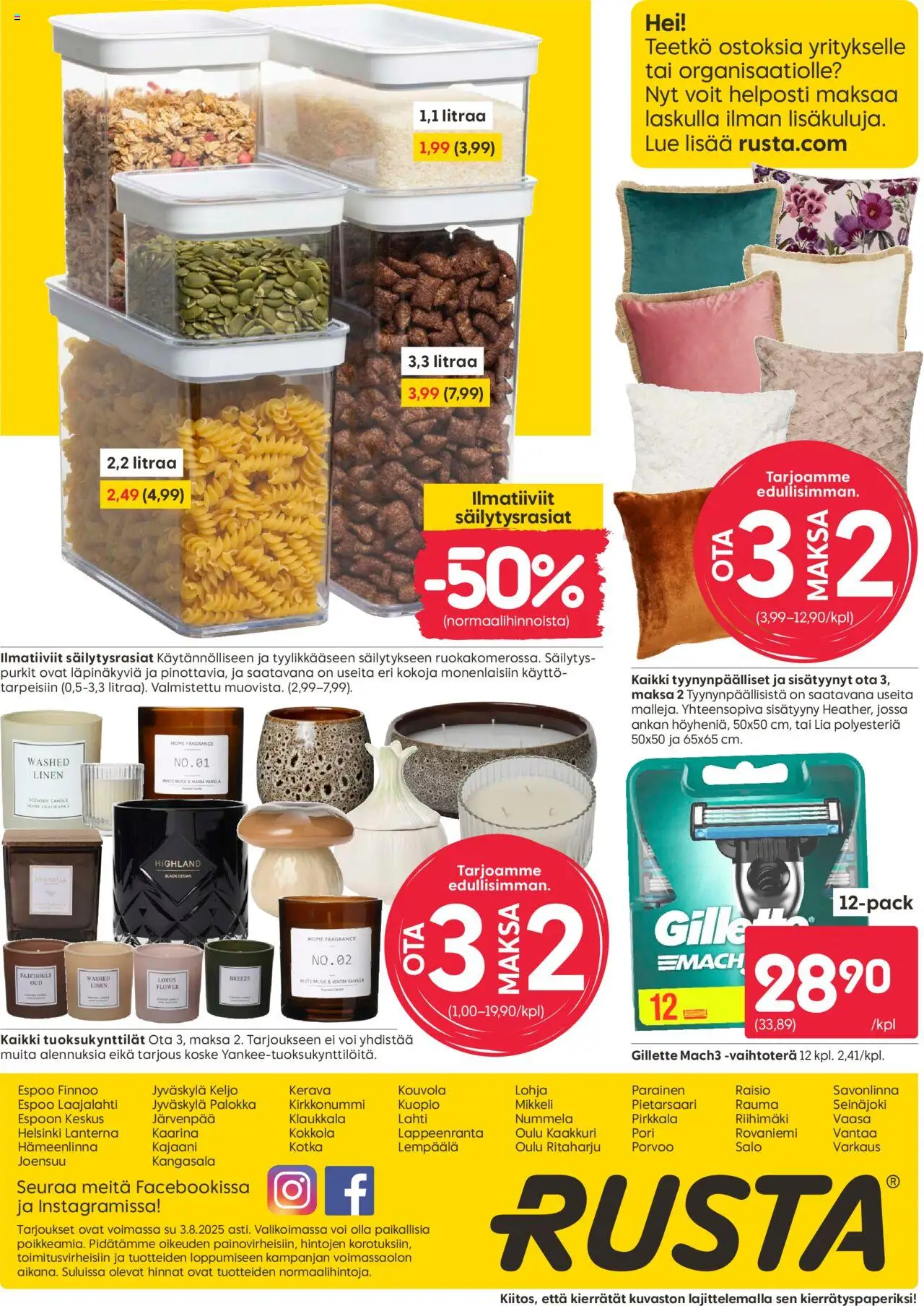 Rusta tarjoukset 28/07/2025 alkaen || Nykyinen tarjous