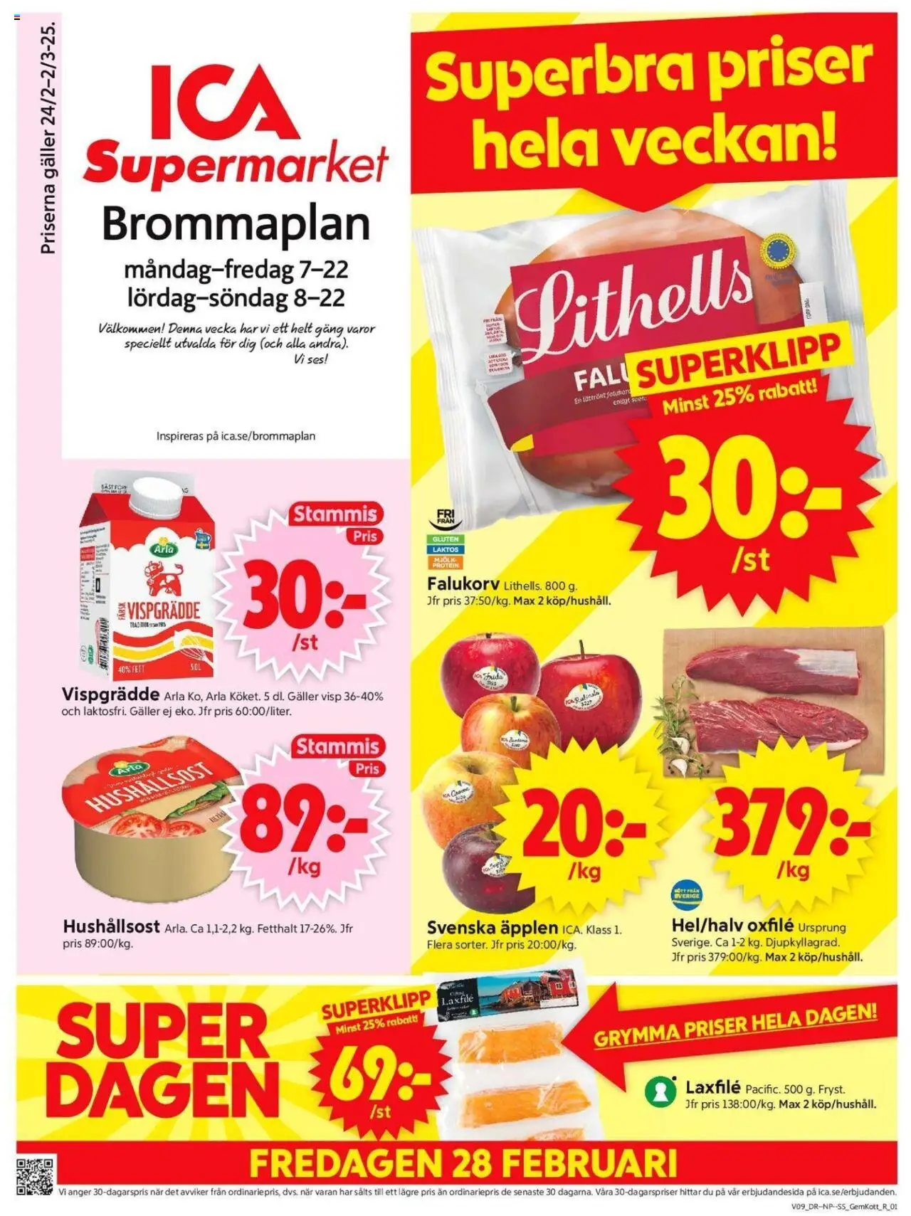 ICA Supermarket - Stockholm från 24/02/2025 > reklamblad