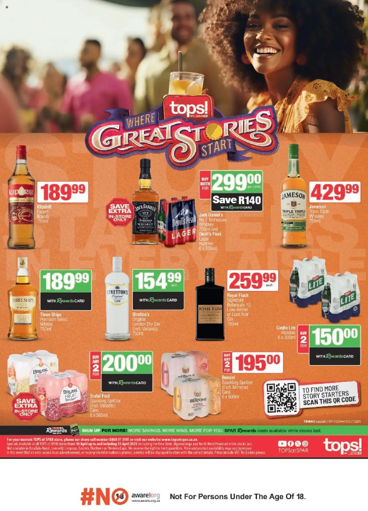 Tops at Spar Gauteng - Great Stories (10/04/2025 - 13/04/2025) Online