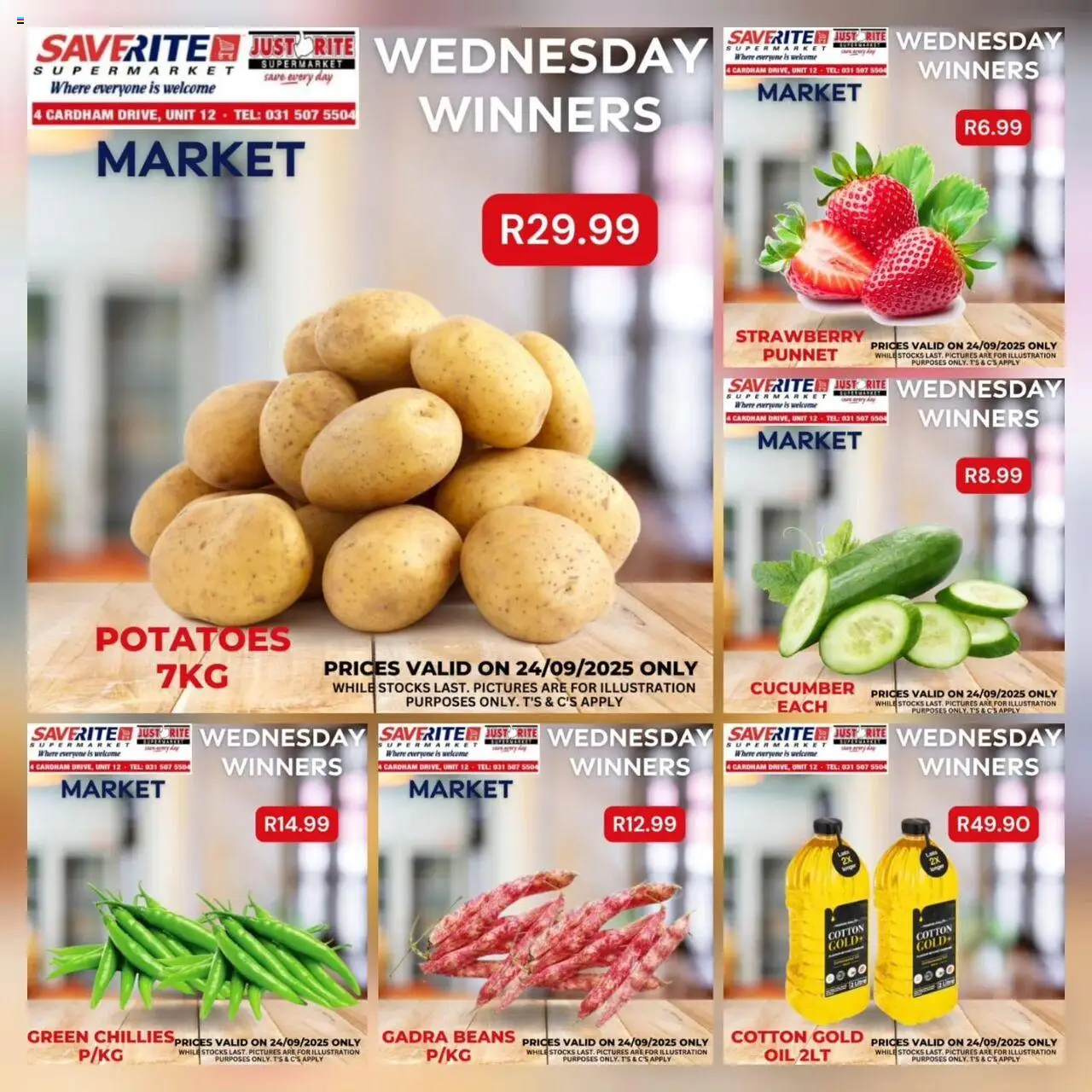 Saverite Wednesday Winners (24/09/2025 - 24/09/2025) Online