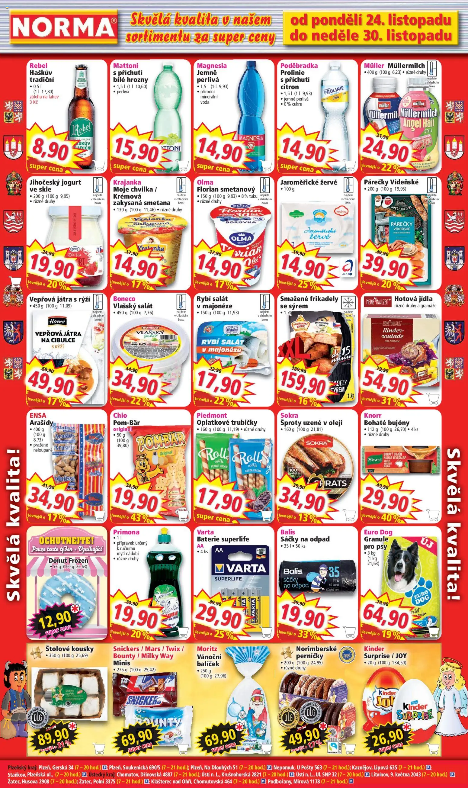 Norma leták od 24.11.2025 - akční nabídka