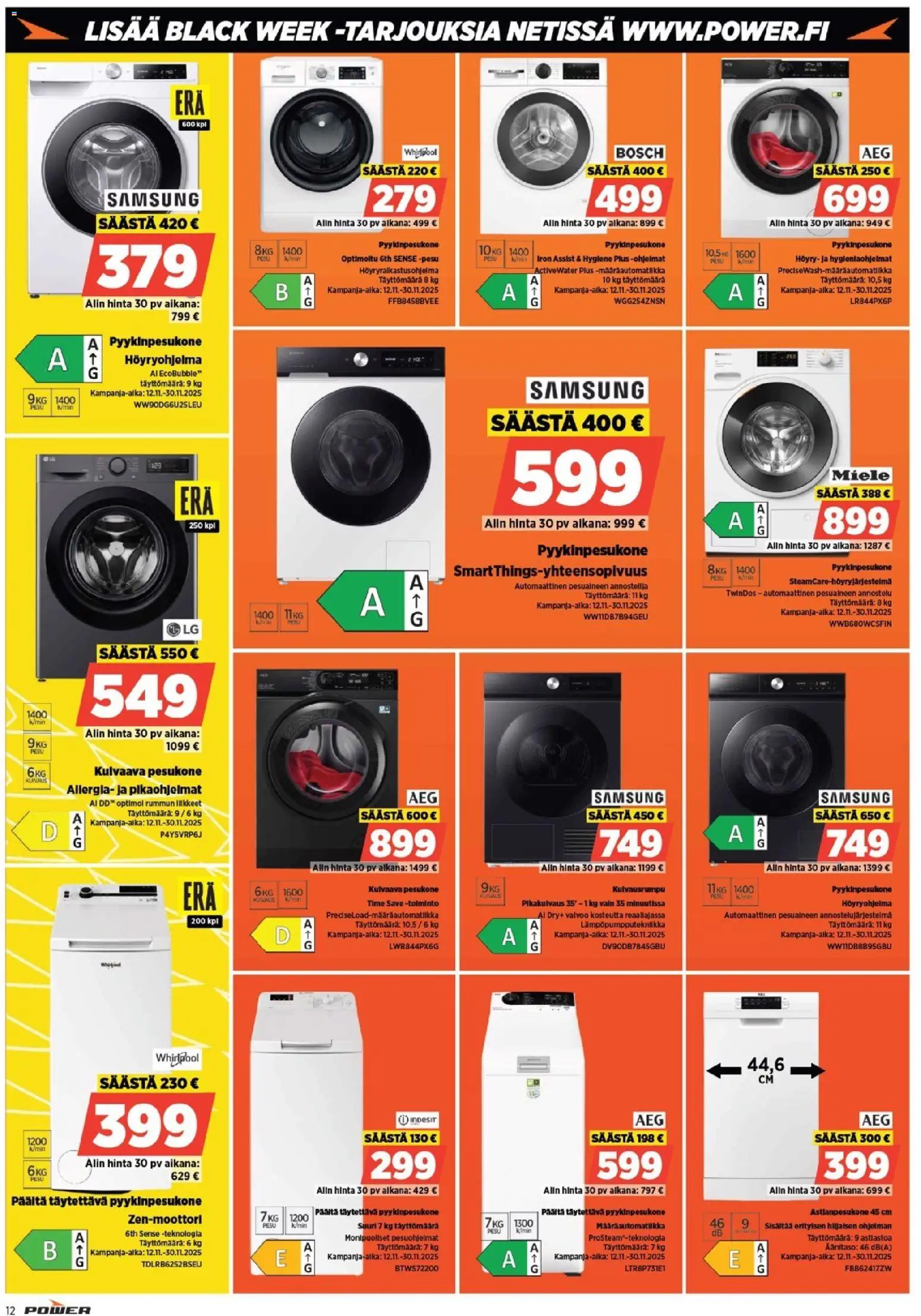Power Black Week 17/11/2025 Tarjoukset ⚡ Black Friday
