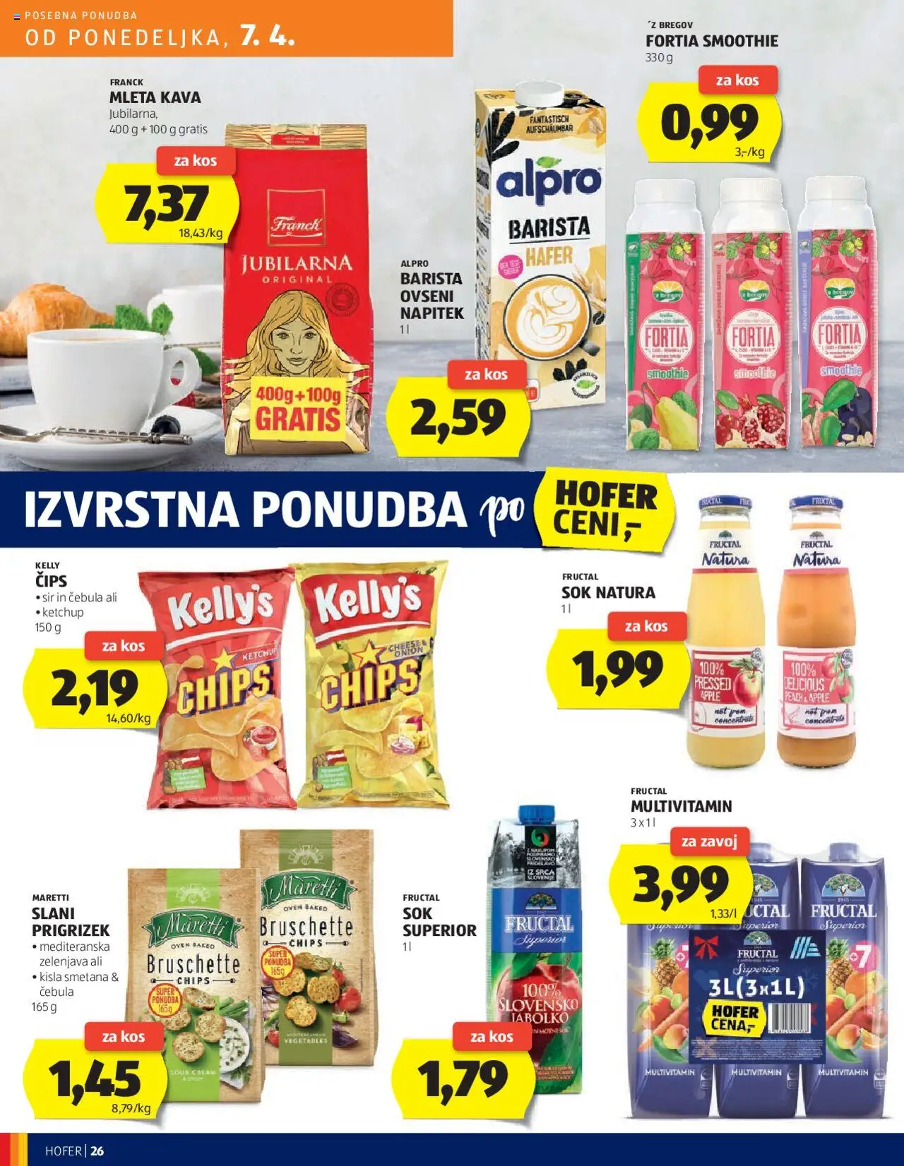 Zelenjava Hofer Razprodaje, ponudbe in cene