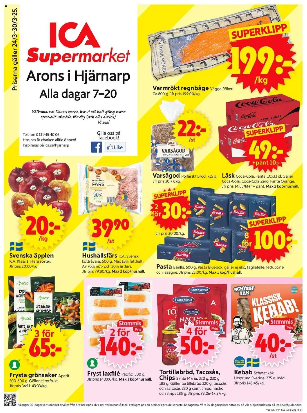 ICA Supermarket - Ängelholm från 24/03/2025 > reklamblad