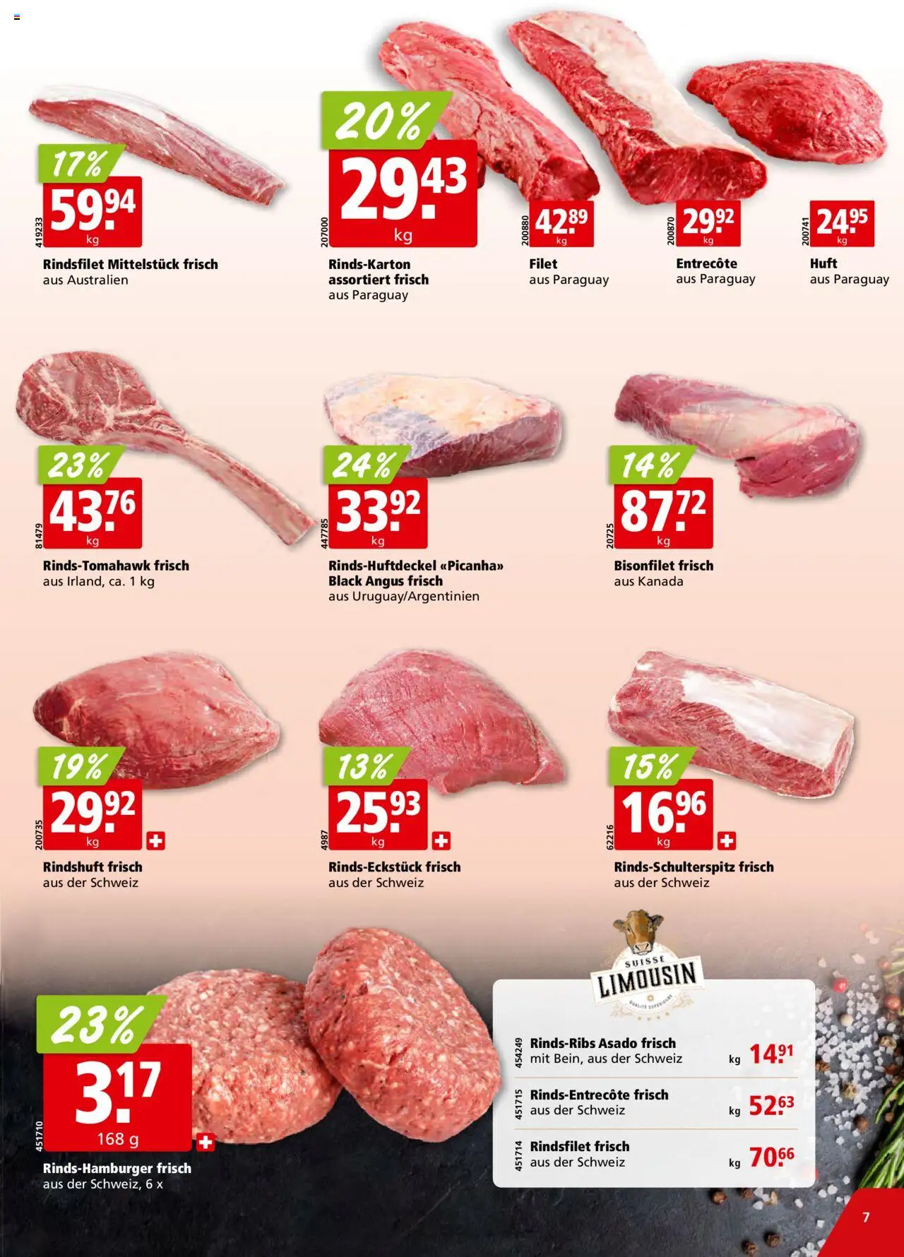 Aligro Aktionen Schlieren, Gossau SG, Frauenfeld, Rapperswil-Jona, Sargans, Bern, Brüttisellen ...