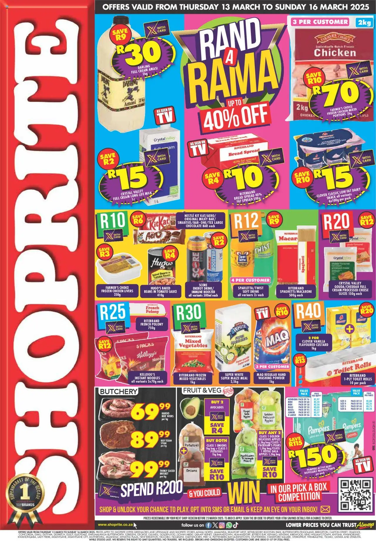 Shoprite Eastern Cape - Rand A Rama Promotion (13/03/2025 - 16/03/2025 ...
