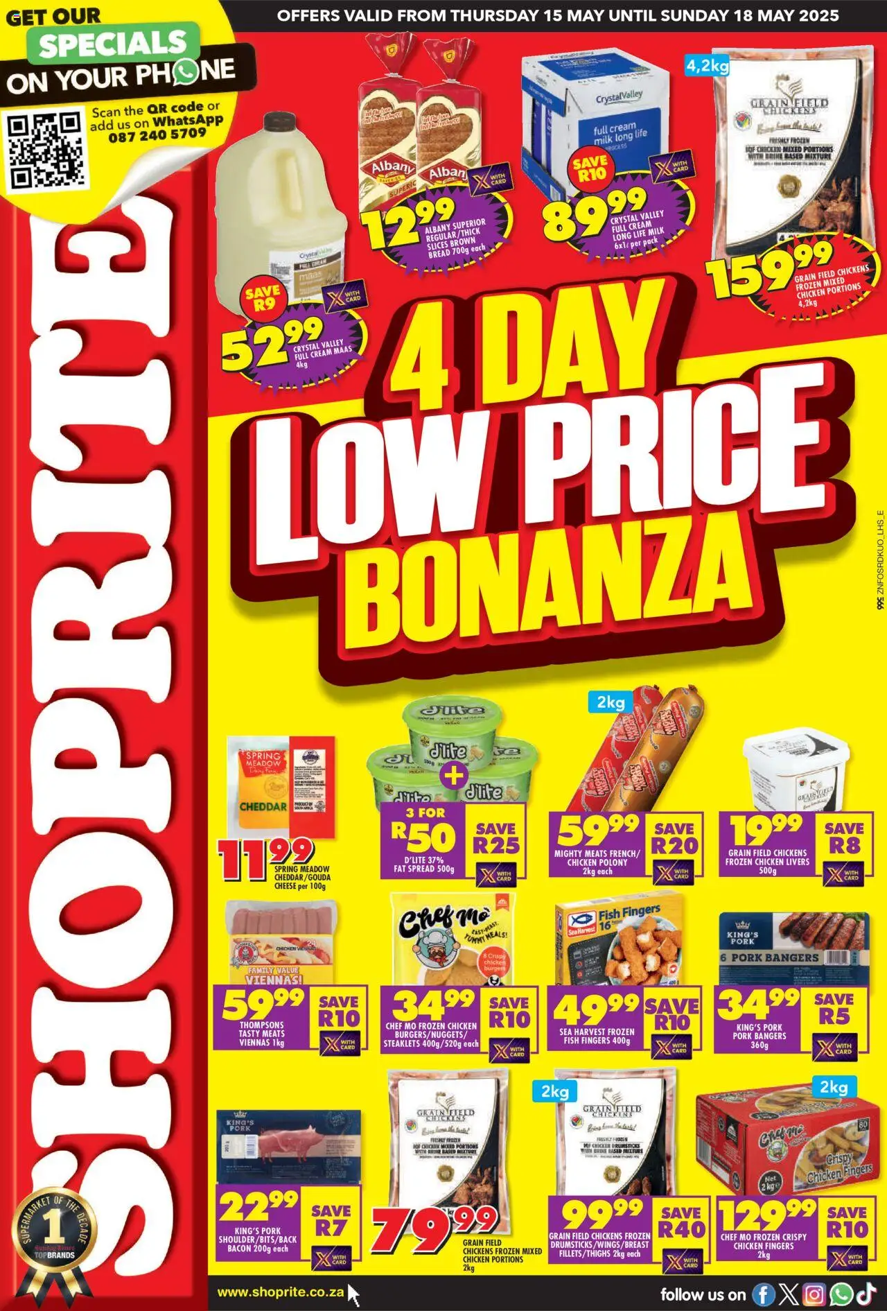 Shoprite KwaZulu-Natal - Low Price Bonanza (15/05/2025 - 18/05/2025) → ...