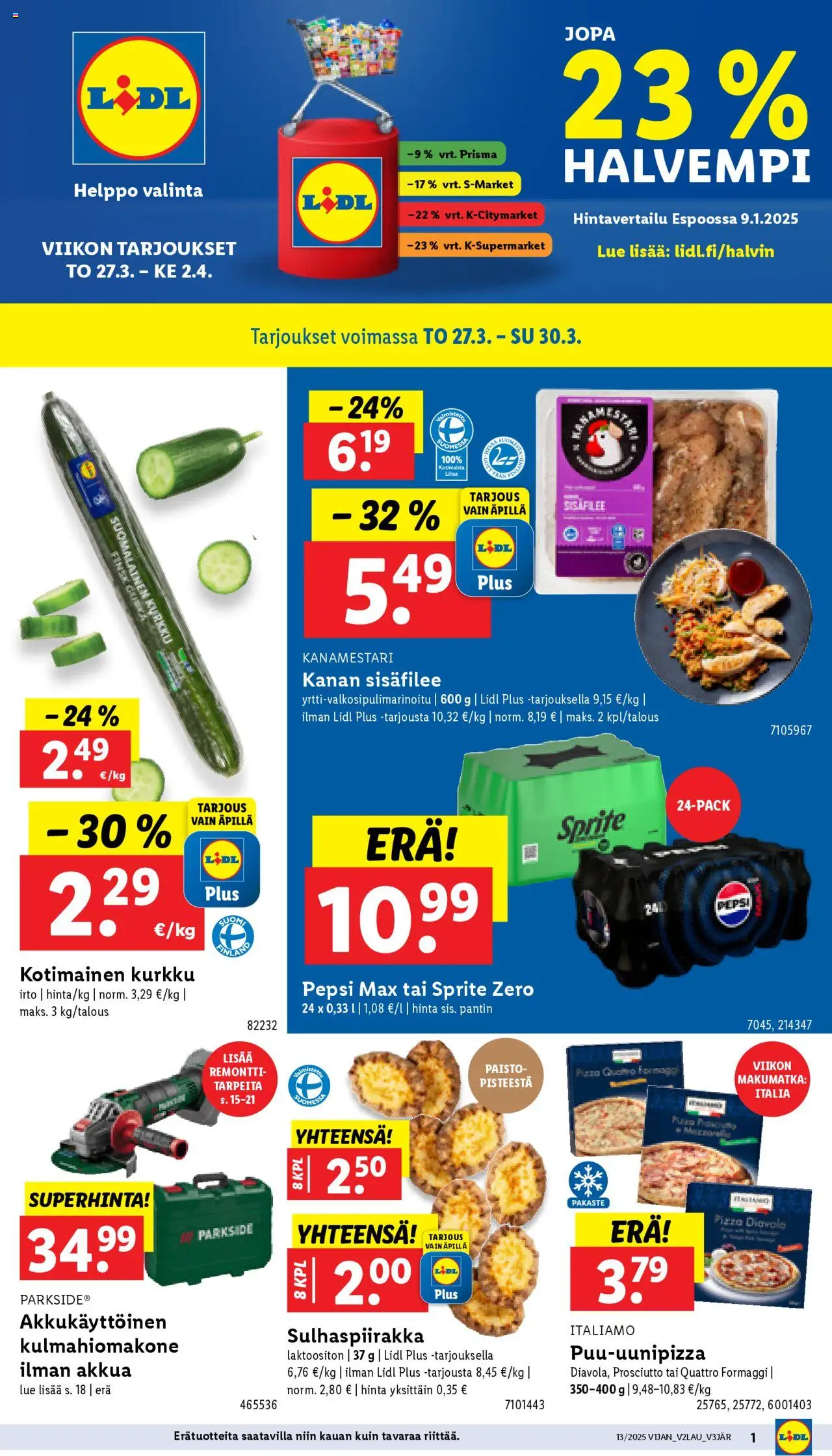 Lidl tarjoukset 27/03/2025 alkaen || Nykyinen tarjous