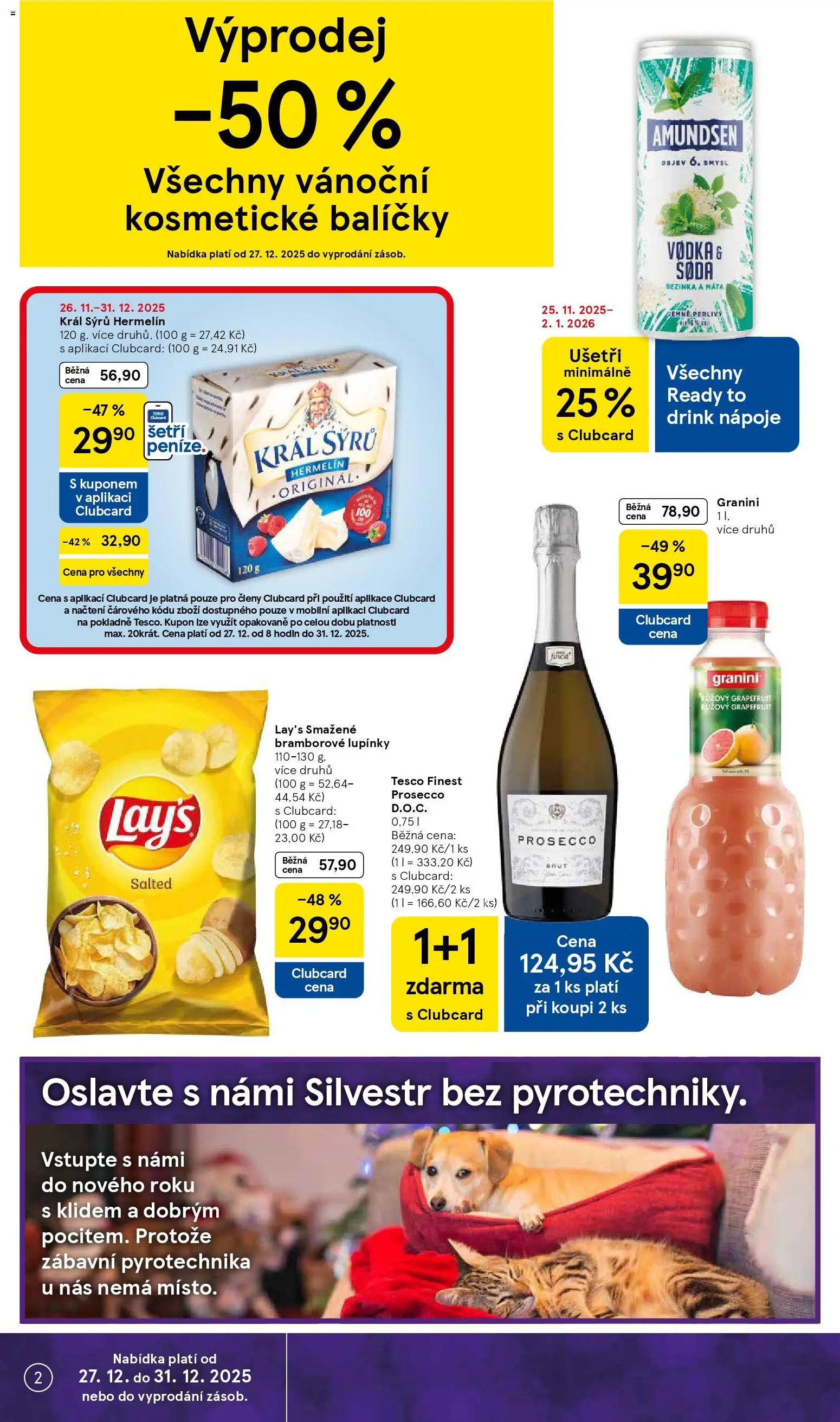 Tesco leták na tento + příští týden 27.12.2025