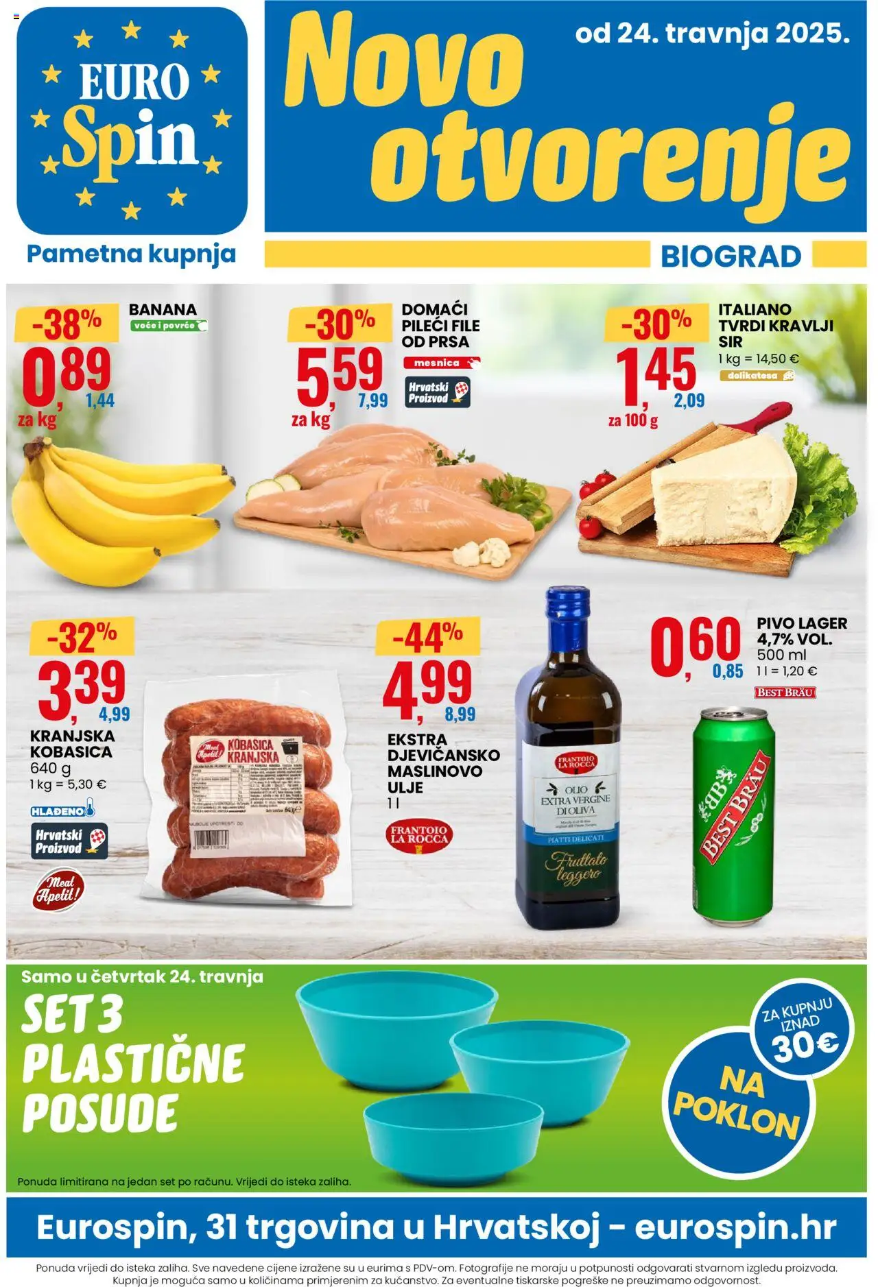 Eurospin katalog od 01.05.2025 s novima akcijama u Hrvatskoj