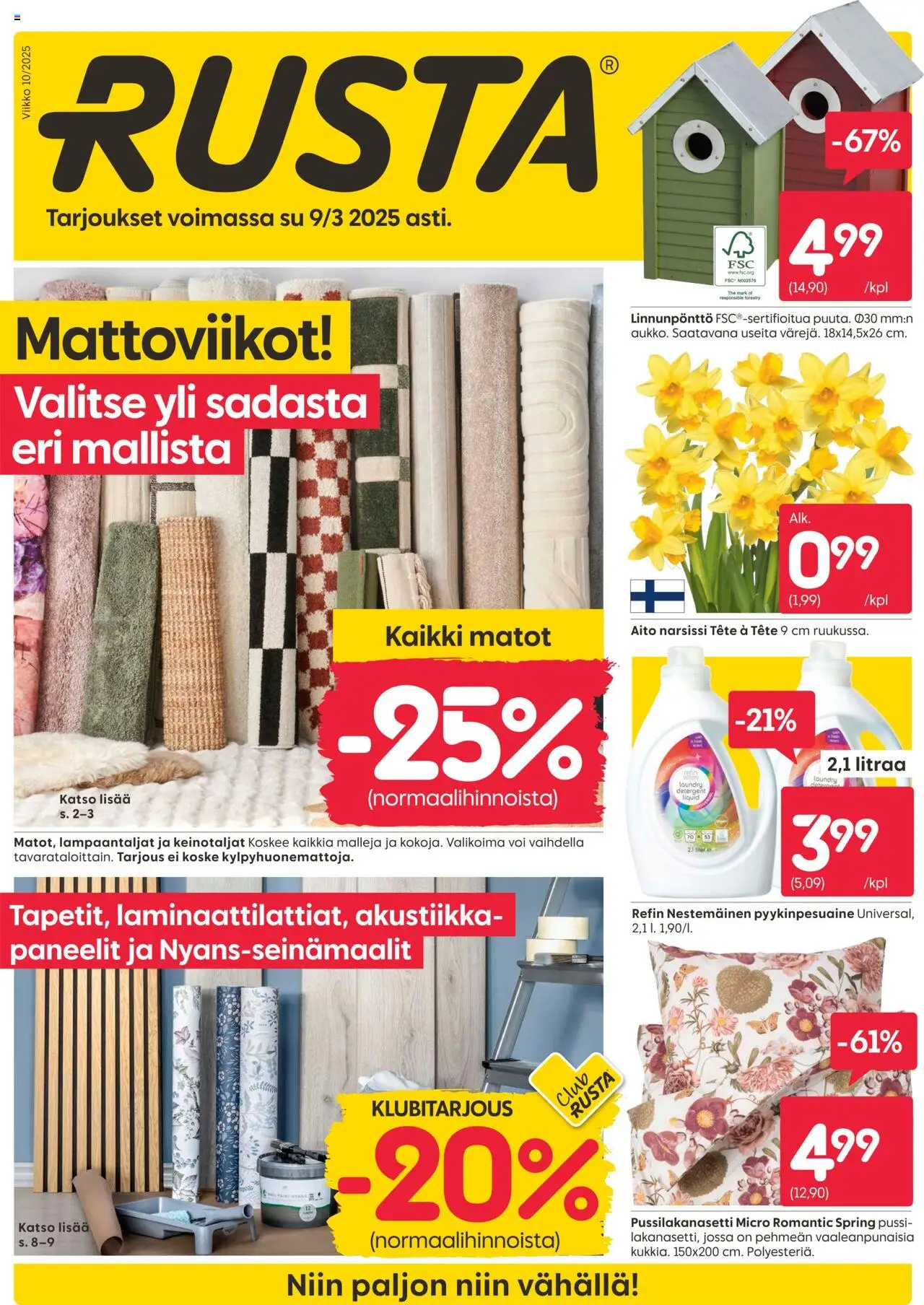 RUSTA tarjoukset uusin 10/03/2025 || Tarjouslehti, kuvasto