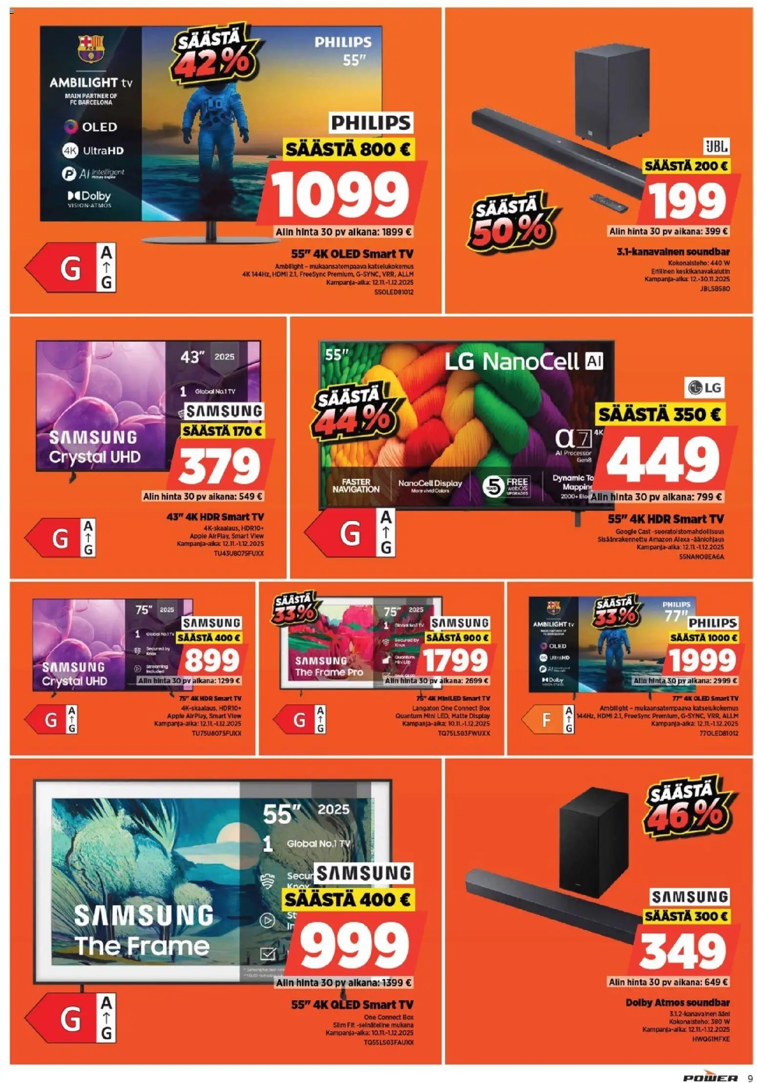 Power Black Week 12/11/2025 Tarjoukset ⚡ Black Friday