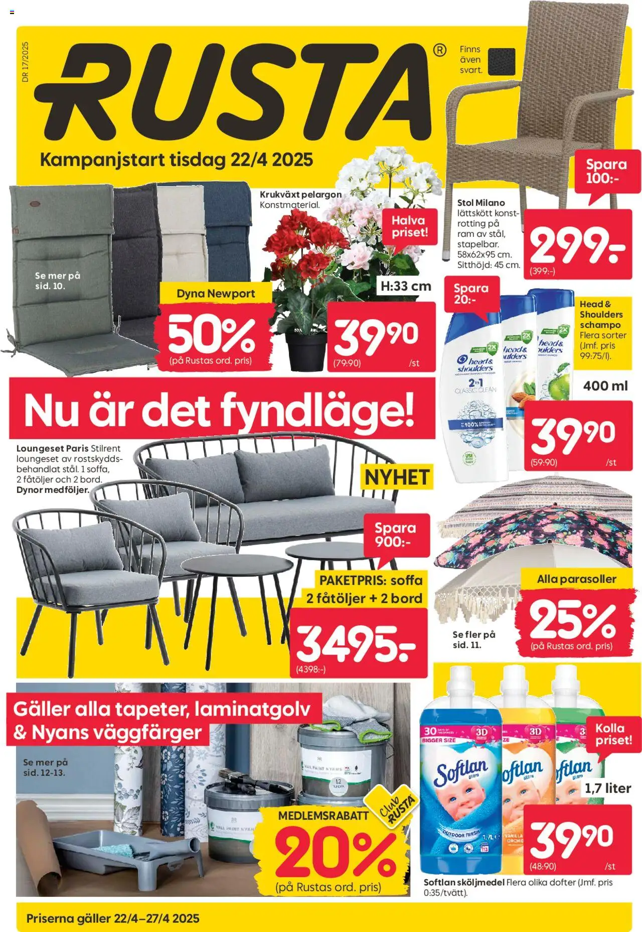 Rusta reklamblad 28/04/2025 > annonsblad nästa vecka