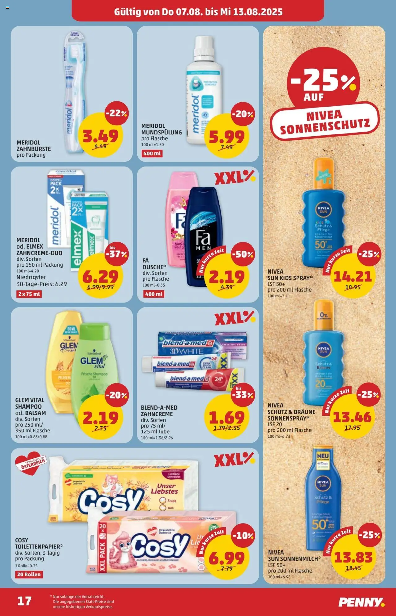 Penny Markt Flugblatt ab (07.08.2025) || Angebote, Prospekt
