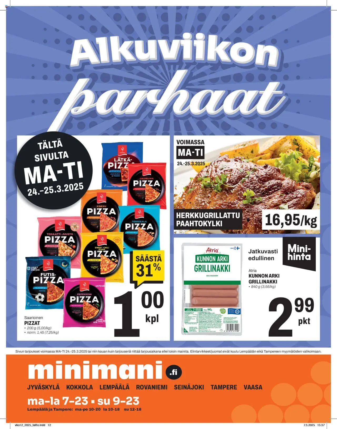 Minimani tarjoukset | 26/03/2025 tuotteet | kuvasto, hurjat päivät