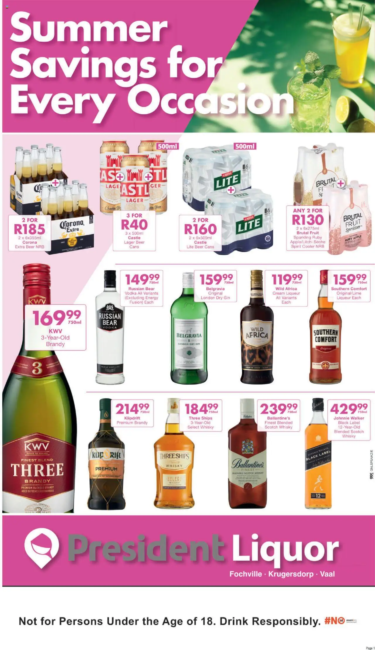 President Hyper - Liquor Specials (24/02/2025 - 09/03/2025) Online