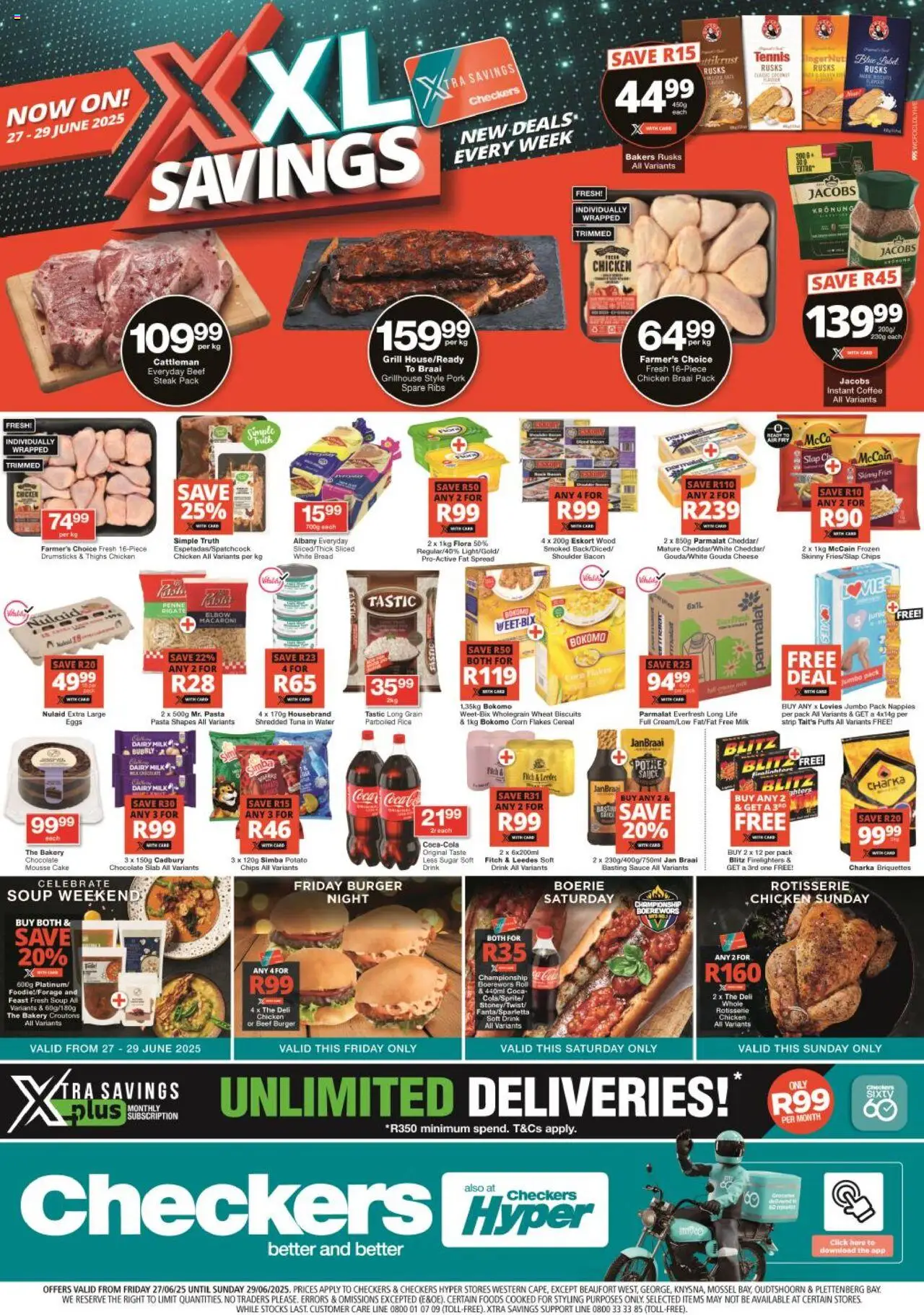 Checkers Western Cape - XXL Savings (27/06/2025 - 29/06/2025) → Catalogue