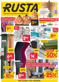 RUSTA Riihimäki | Tarjoukset 29/09/2025 | Uusin tarjouslehti