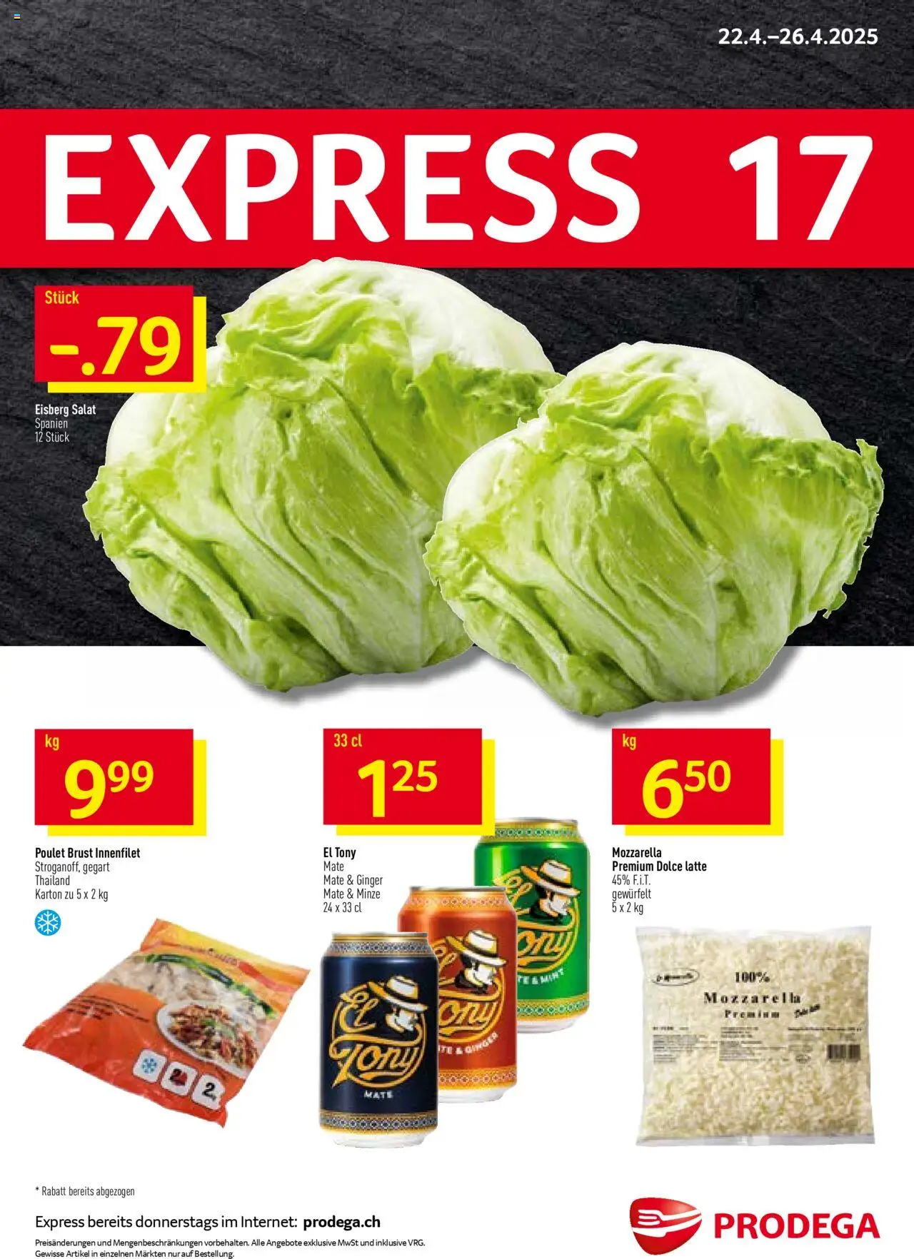 PRODEGA AKTIONEN【28.04.2025】Express | Aktion nächste Woche