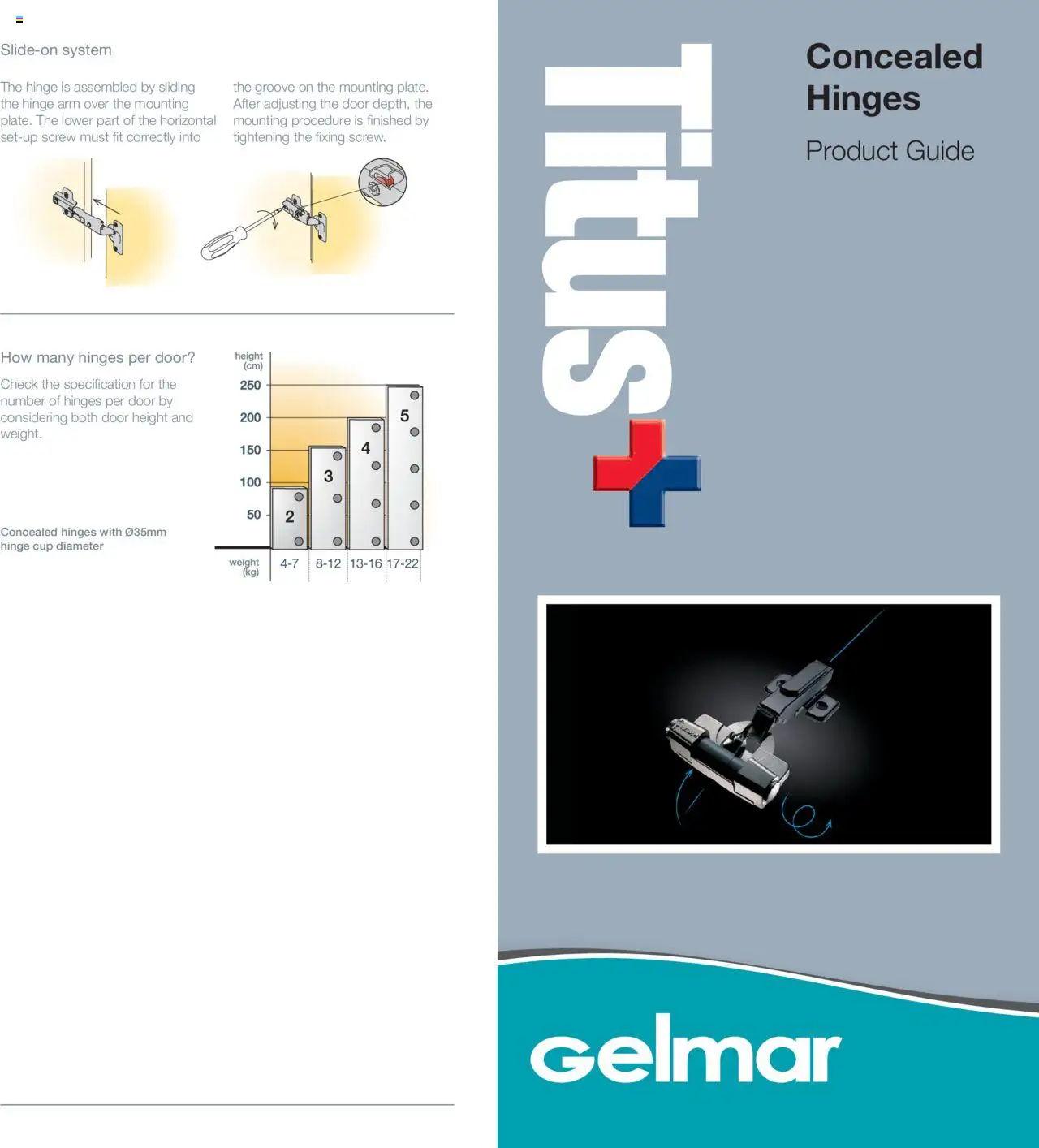 Gelmar - Titus Concealed Hinges (from Monday 12/02/2024) Online
