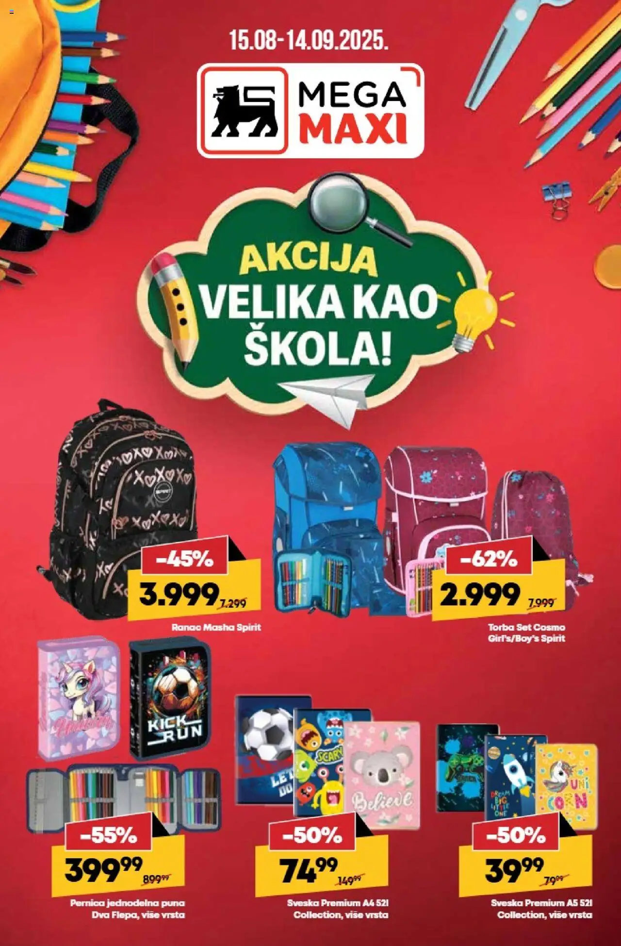 Mega Maxi katalog - najnovije akcije od 15.08.2025
