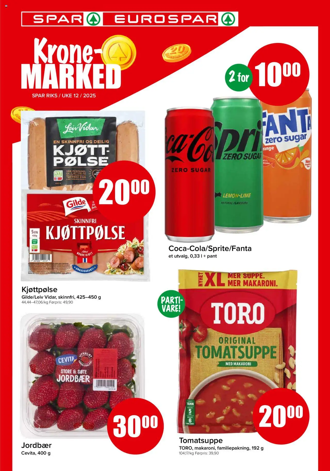 SPAR KUNDEAVIS 24/03/2025 | Tilbud denne + neste uke 12