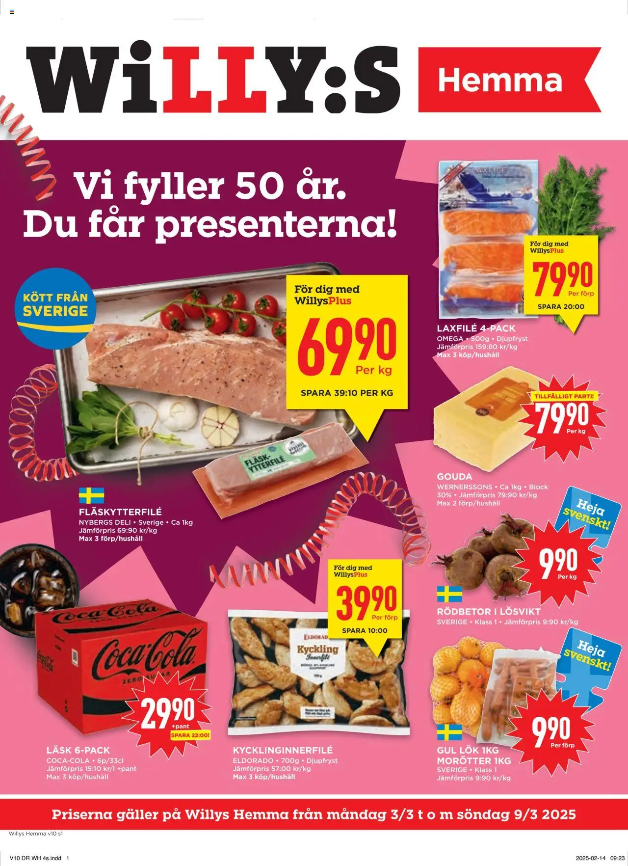 Willys - Aktuella reklamblad Willys Hemma från 03/03/2025 > reklamblad